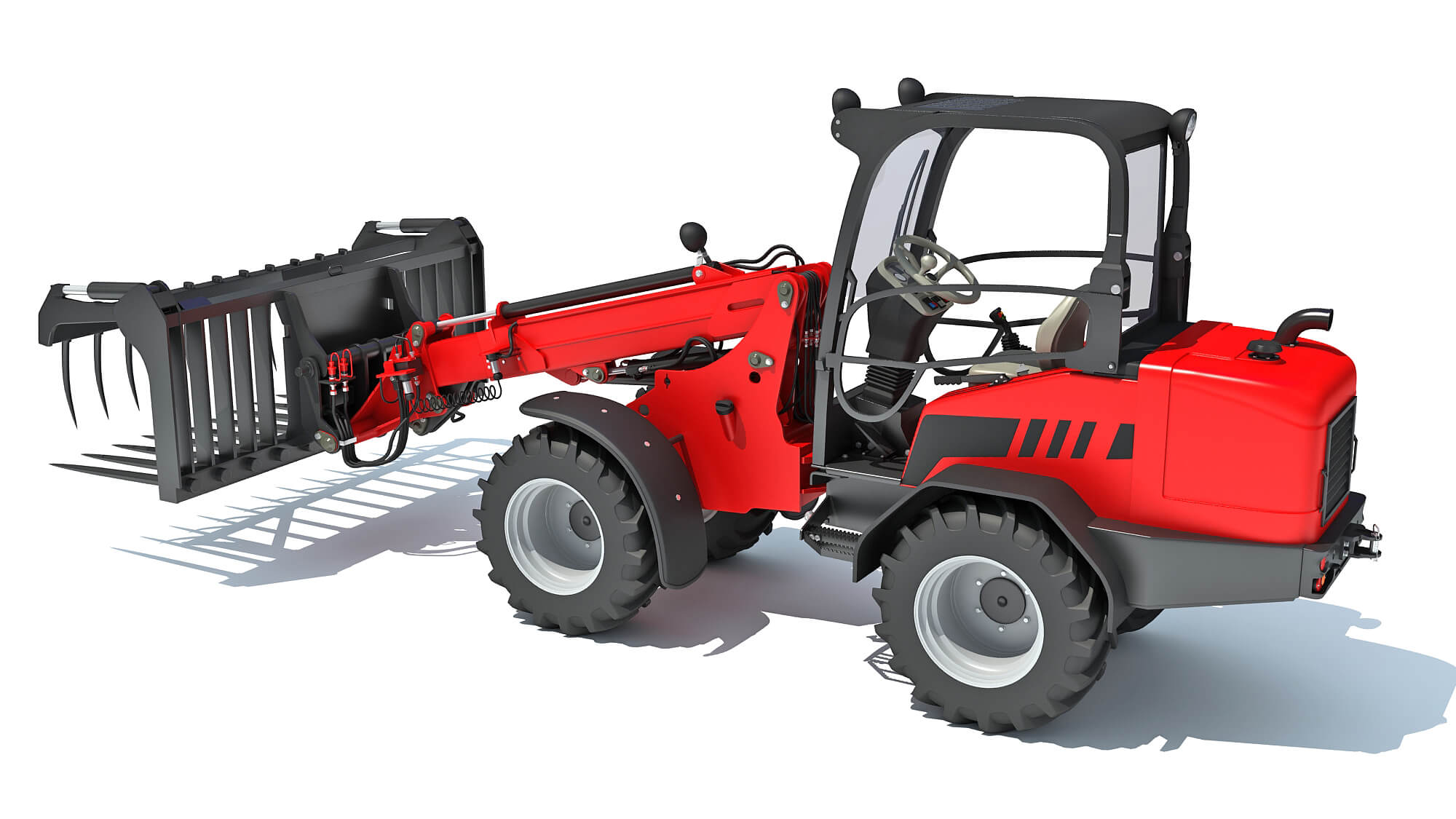 Telehandler Forklift - 3D Model by 3D Horse