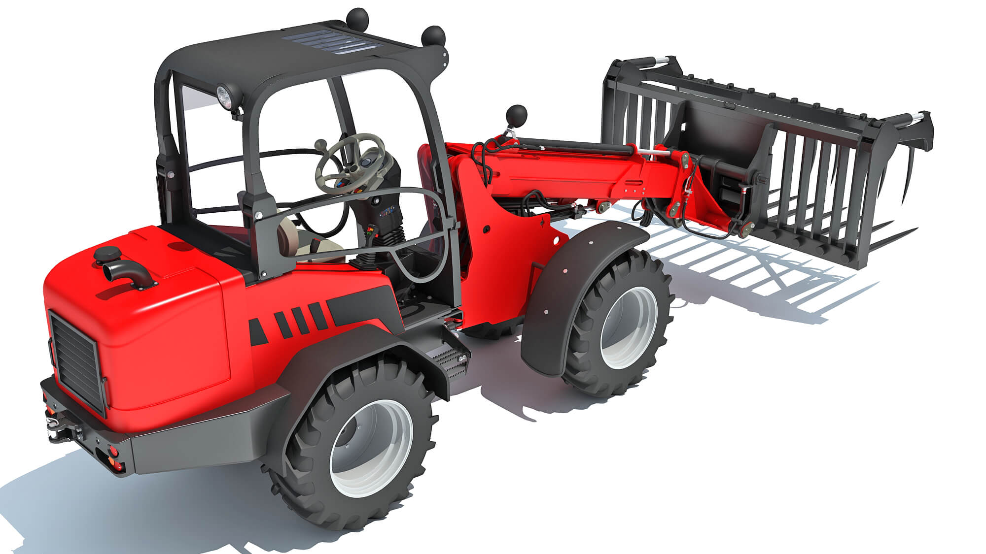 Telehandler Forklift - 3D Model by 3D Horse