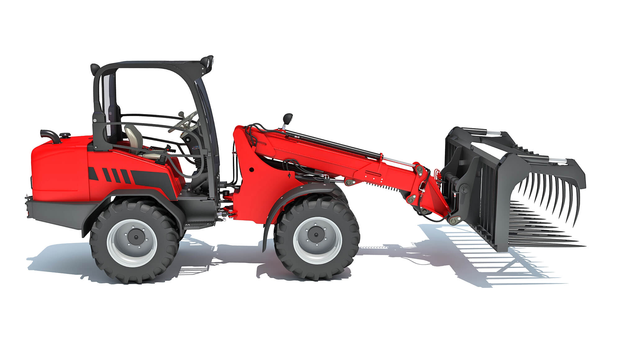 Telehandler Forklift - 3D Model by 3D Horse