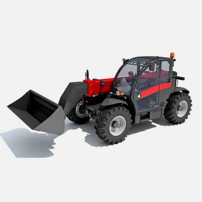 Telehandler Scoop Bucket - 3D Model by 3D Horse