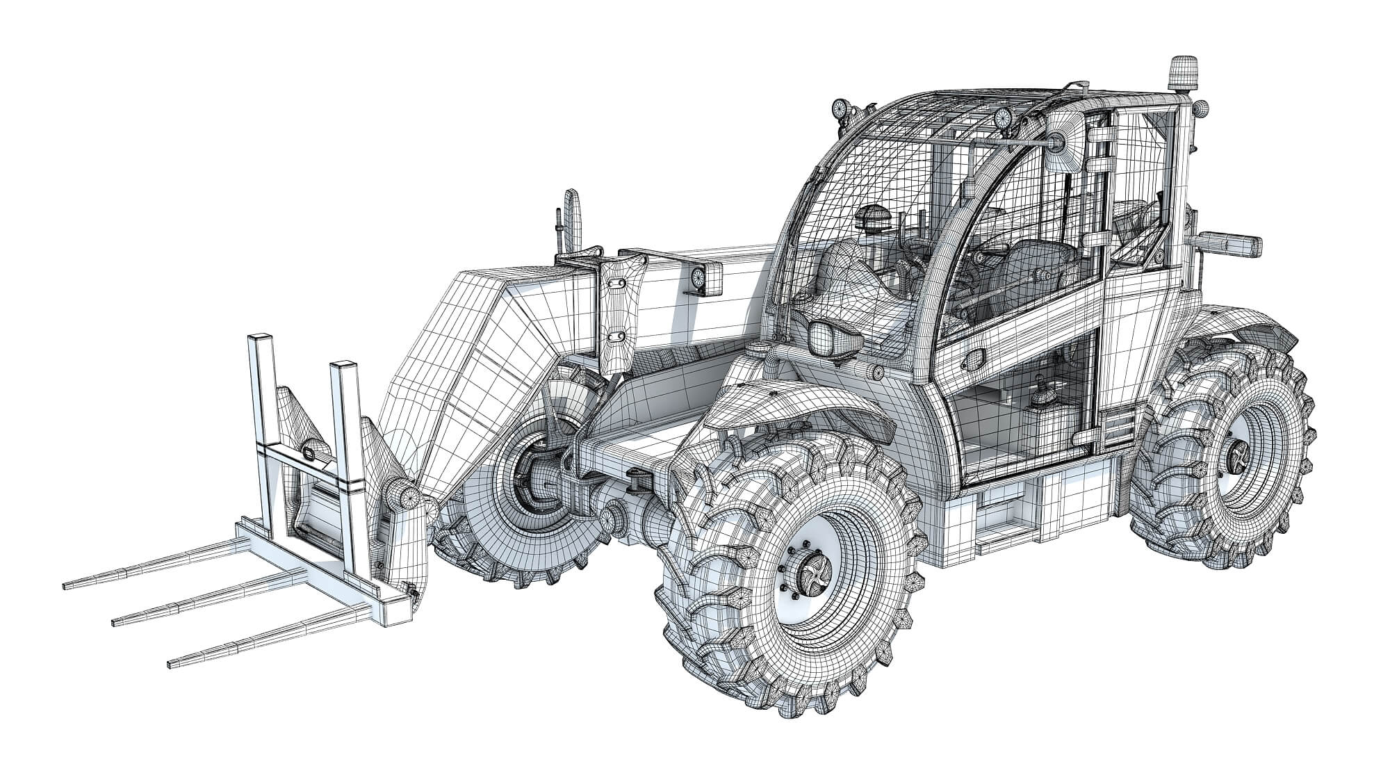 Telescopic Handler 22 - 3D Model by 3D Horse