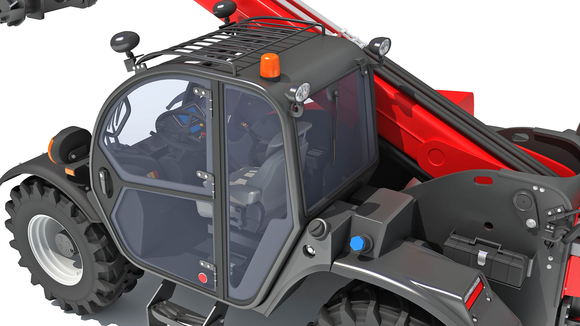 Telescopic Handler Telehandler Forklift - 3D Model by 3D Horse