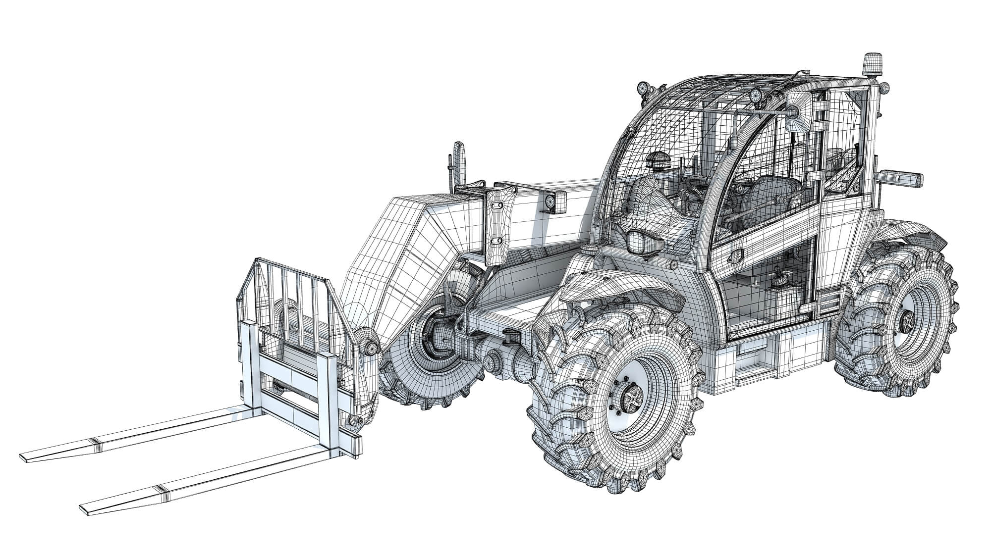 Telescopic Telehandler - 3D Model by 3D Horse