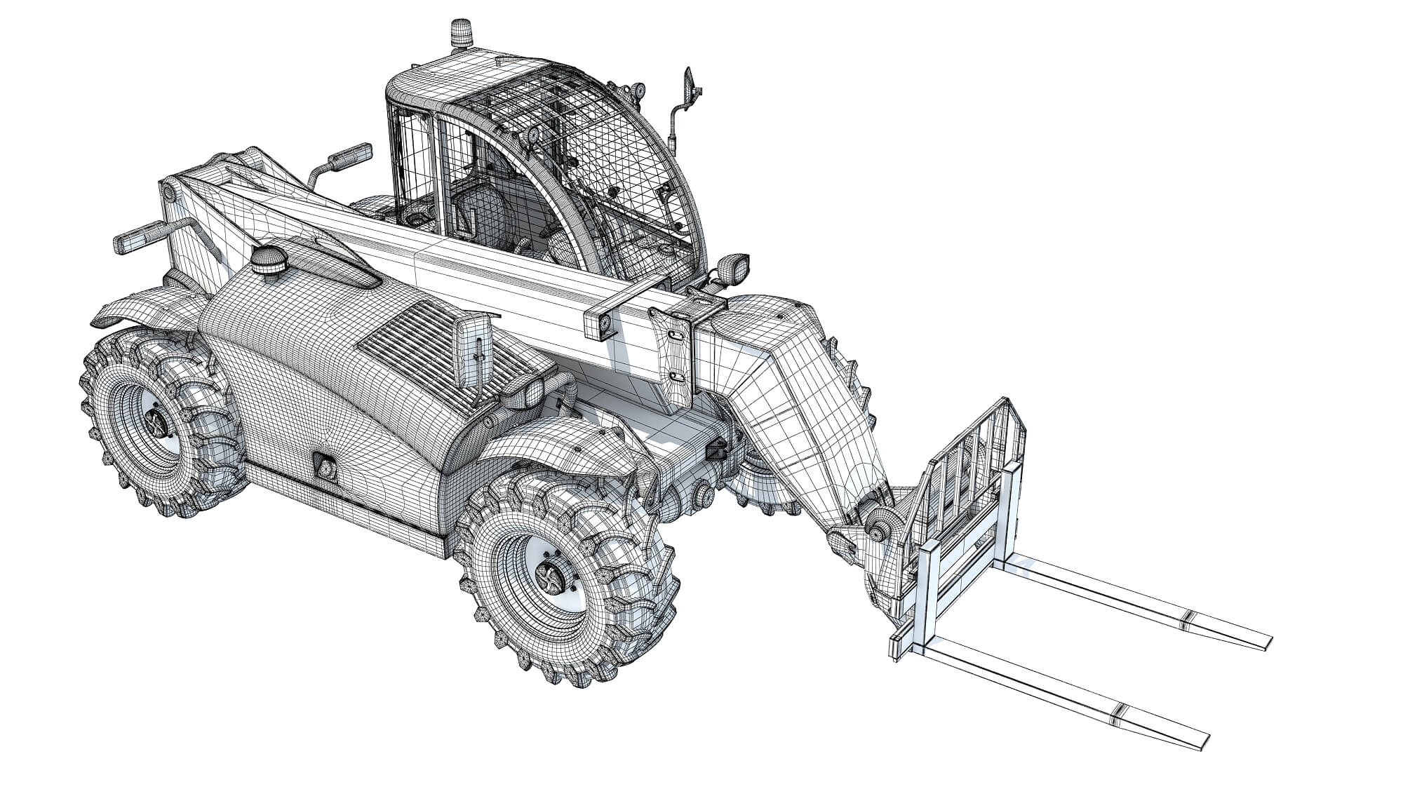 Telescopic Telehandler - 3D Model by 3D Horse