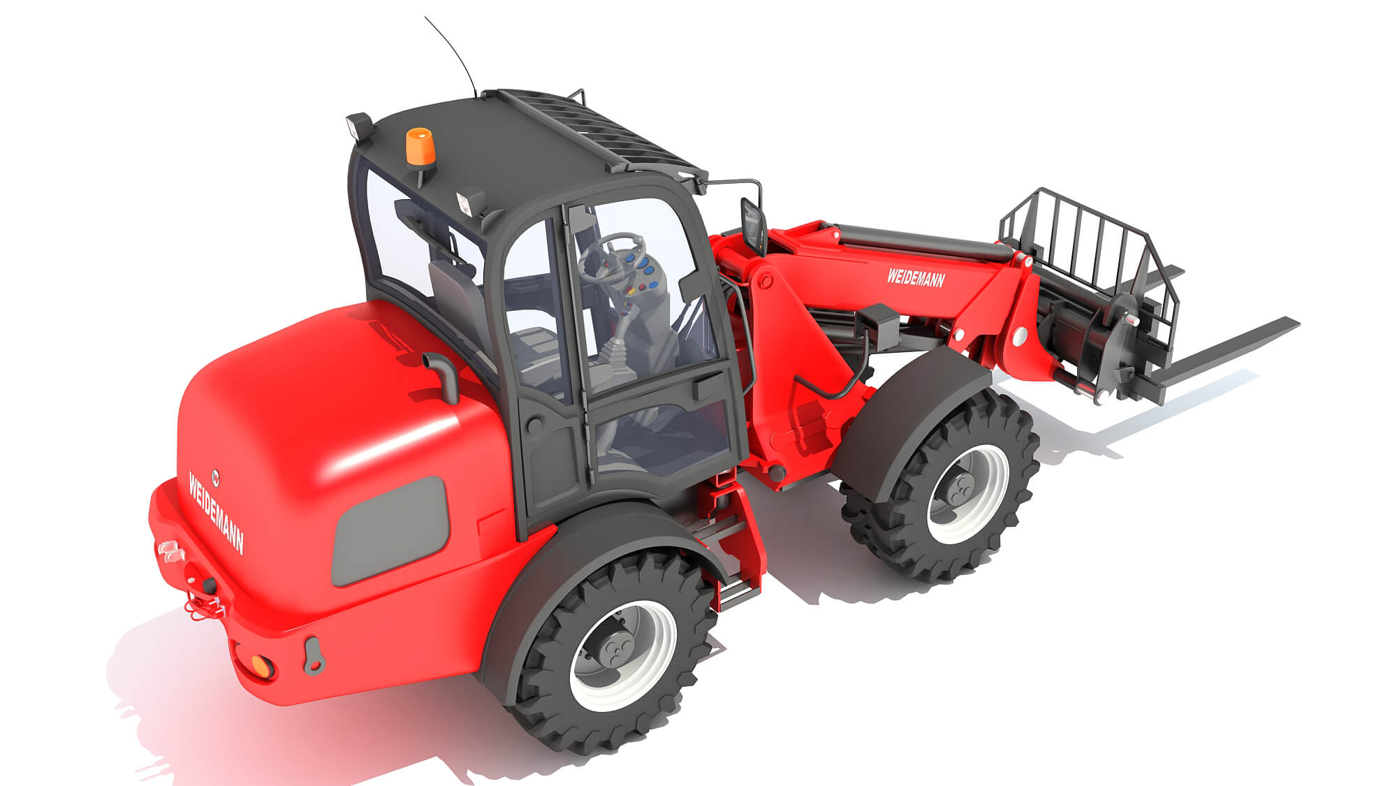 Telescopic Telehandler Weidemann - 3D Model by 3D Horse