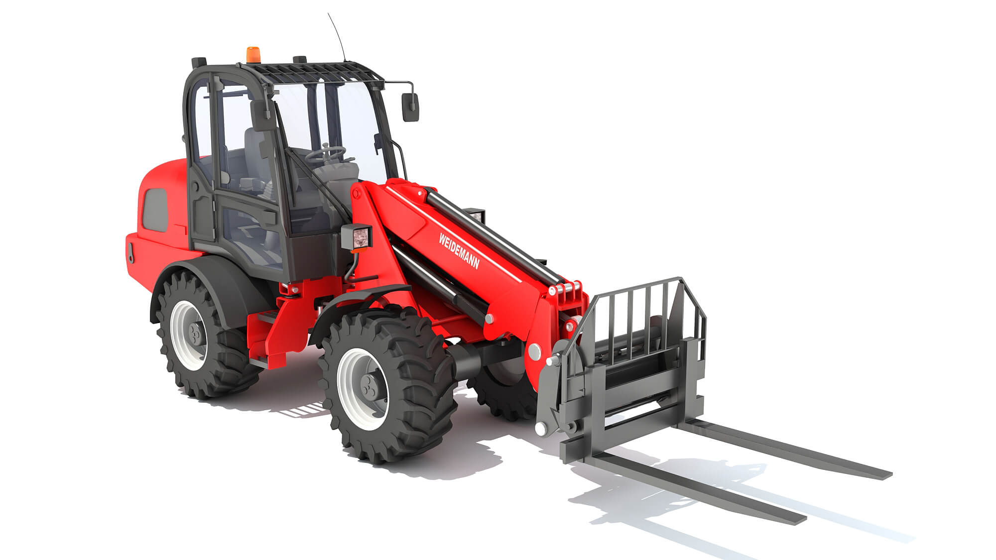 Telescopic Telehandler Weidemann - 3D Model by 3D Horse