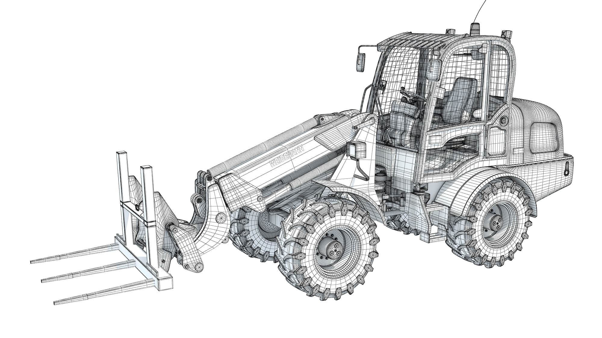 Telescopic Wheel Loader - 3D Model by 3D Horse