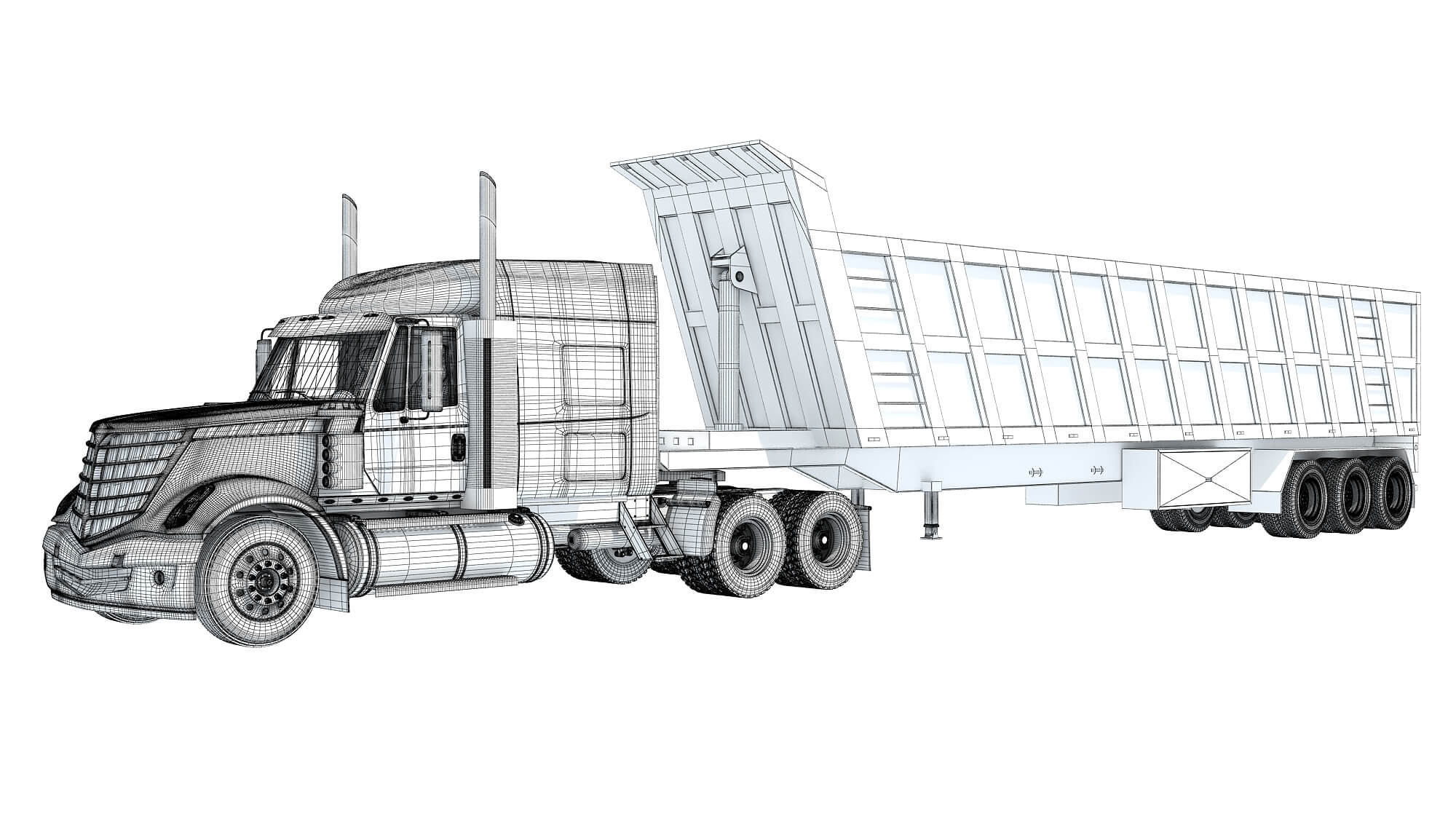Tipper Truck 3D Model by 3D Horse