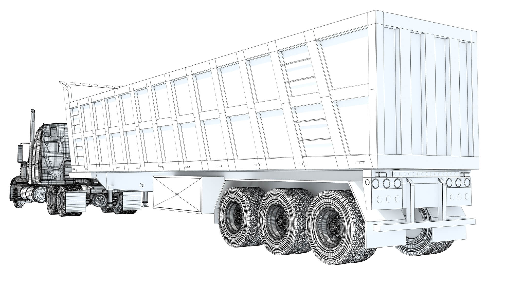 Tipper Truck 3D Model by 3D Horse