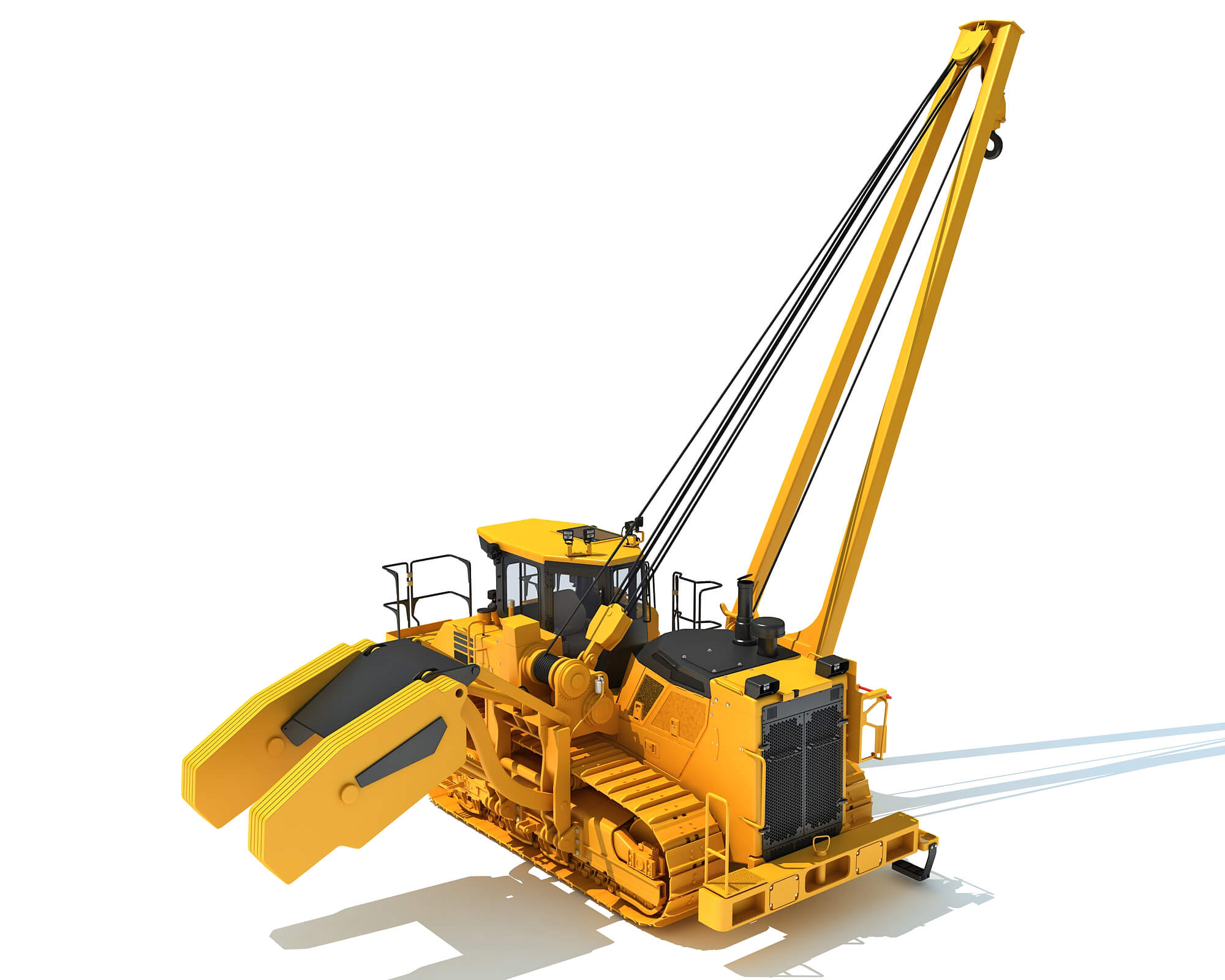 Track Dozer Pipelayer - 3D Model by 3D Horse
