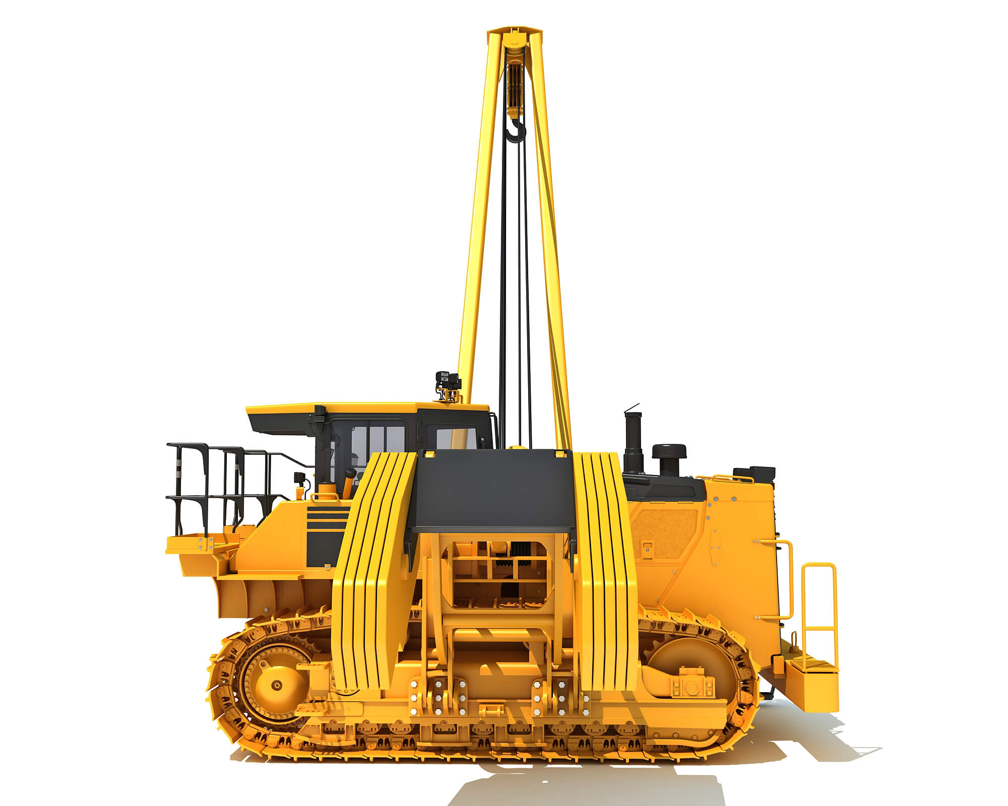 Track Dozer Pipelayer - 3D Model by 3D Horse