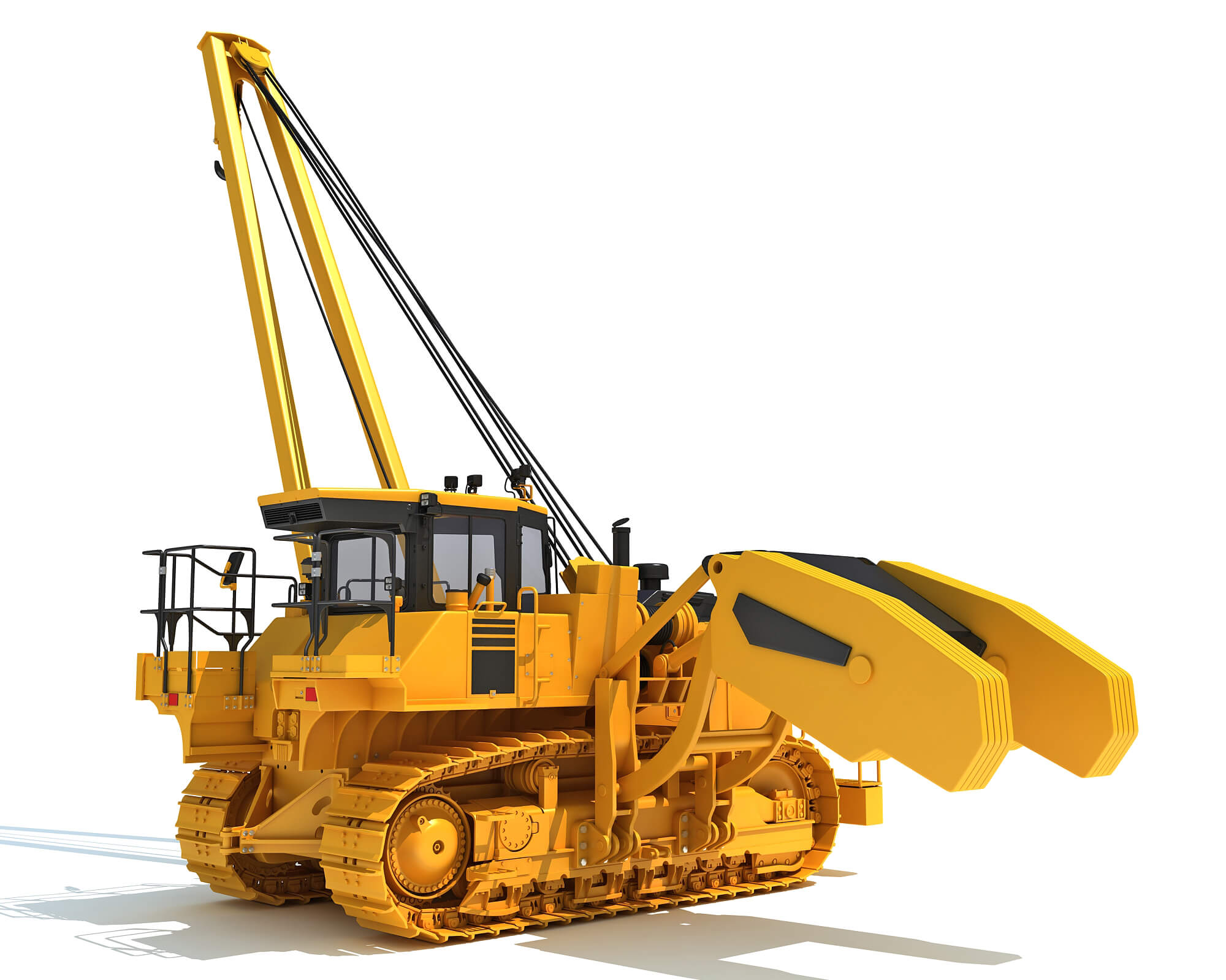 Track Dozer Pipelayer - 3D Model by 3D Horse