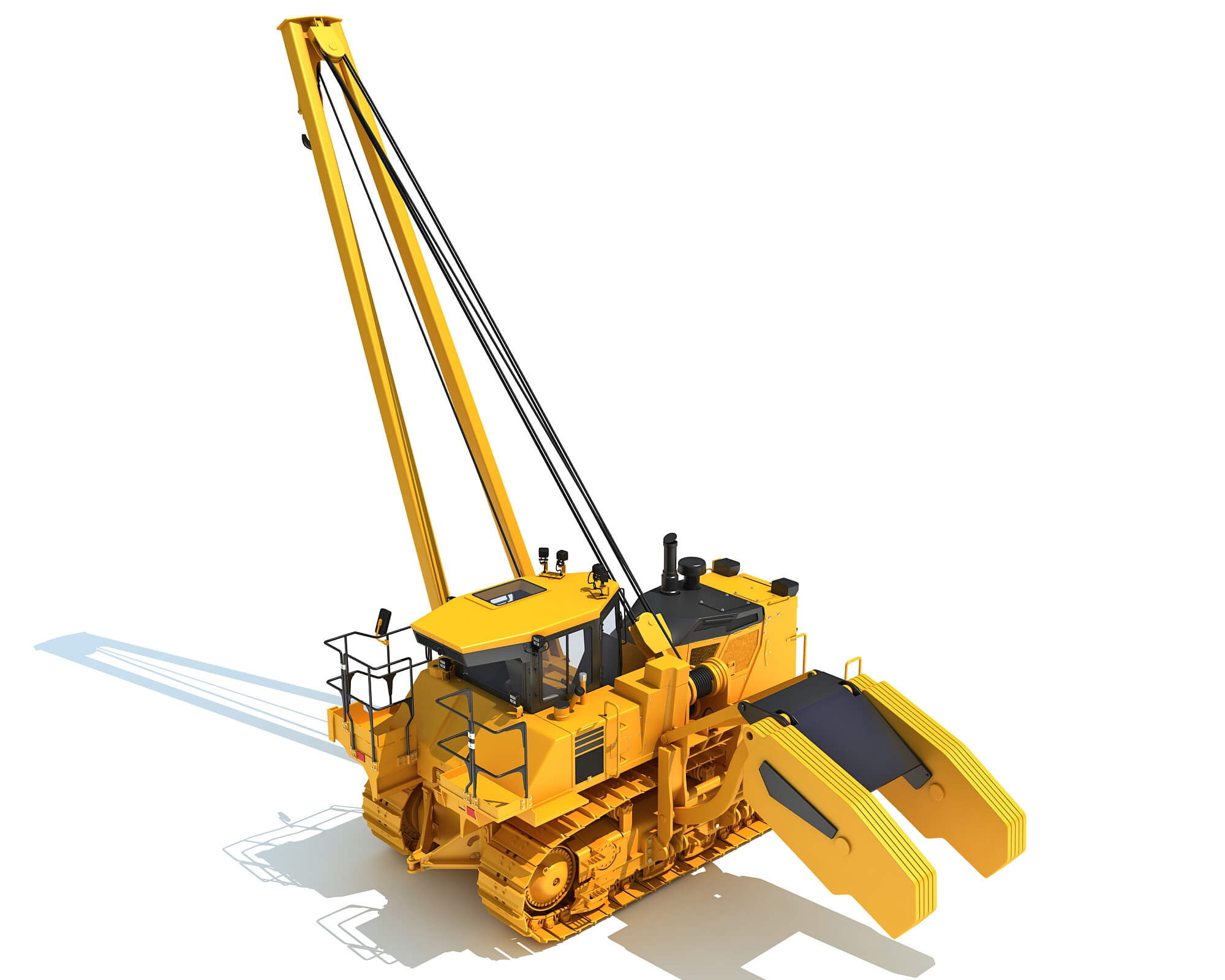 Track Dozer Pipelayer - 3D Model by 3D Horse