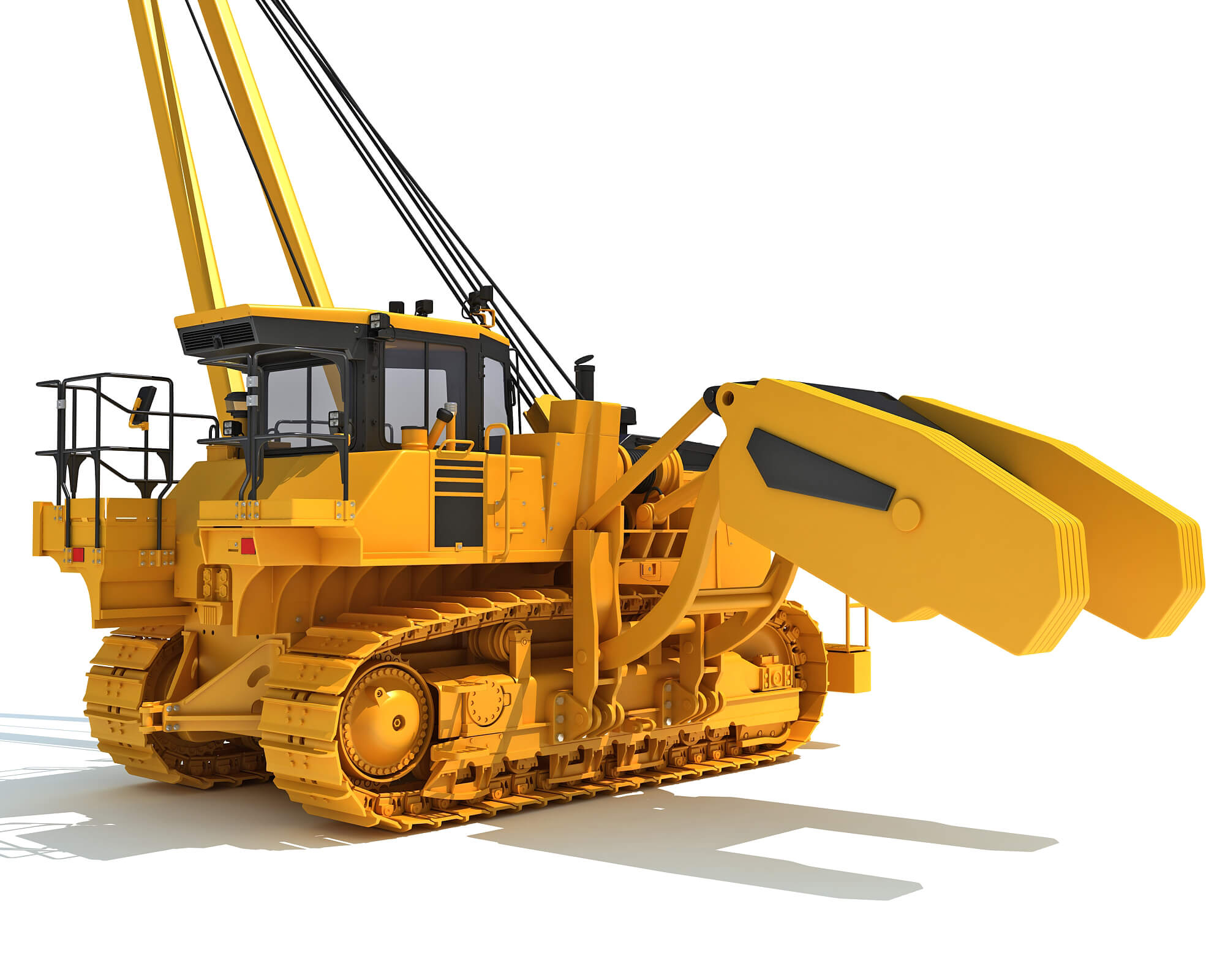Track Dozer Pipelayer - 3D Model by 3D Horse