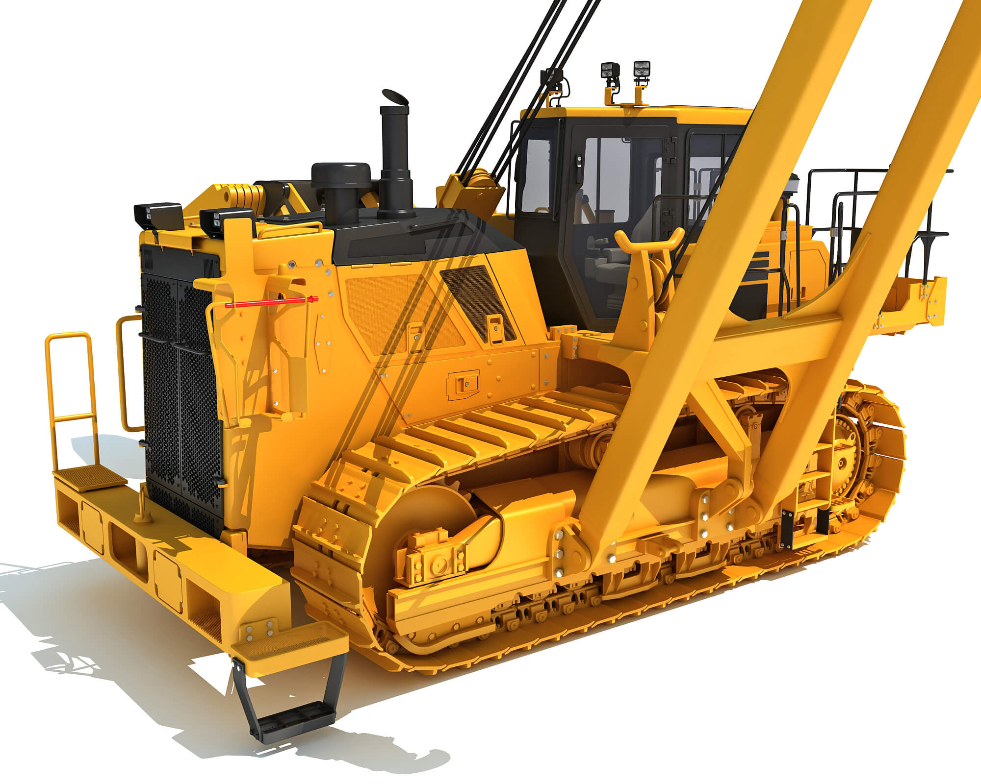 Track Dozer Pipelayer - 3D Model by 3D Horse