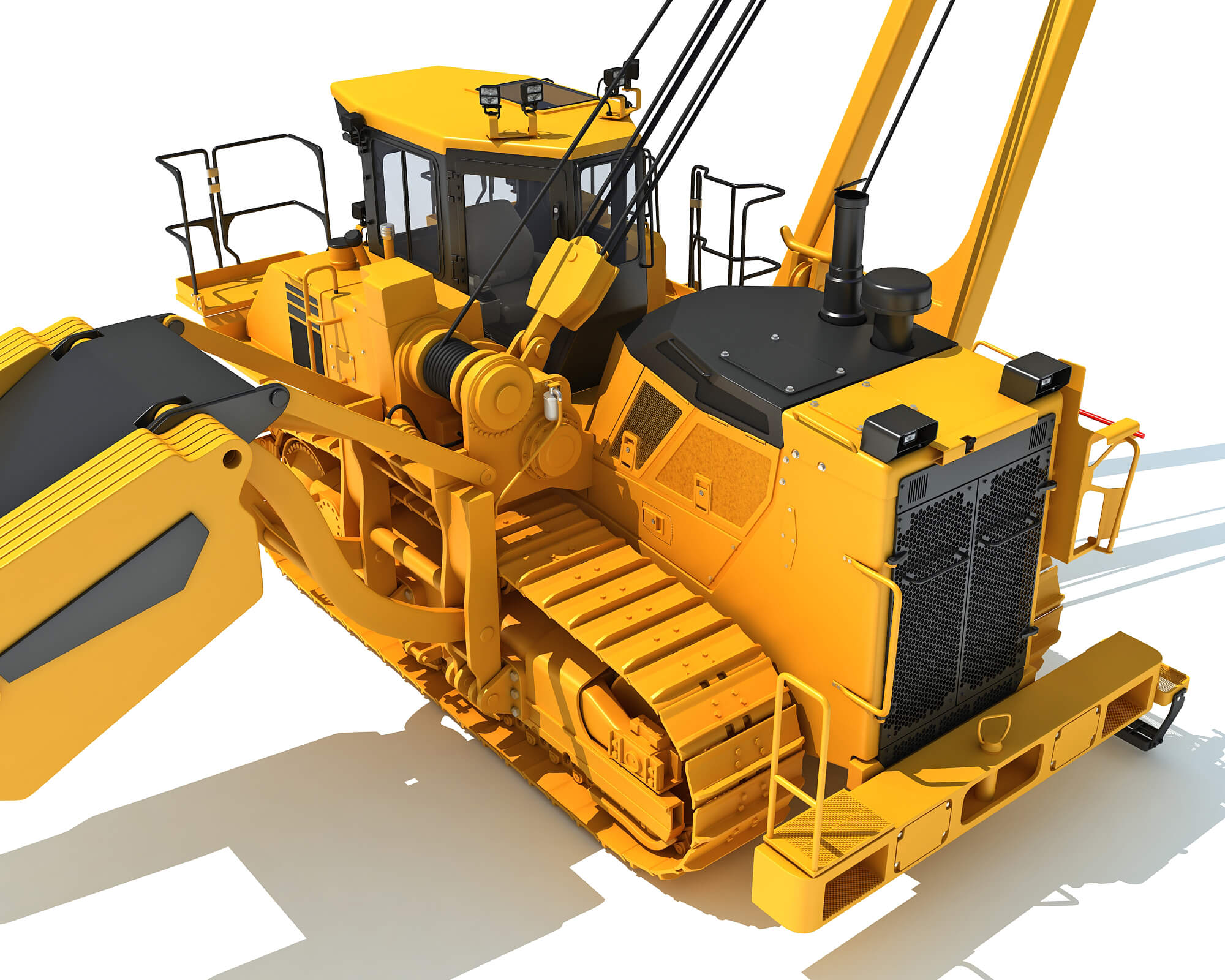 Track Dozer Pipelayer - 3D Model by 3D Horse