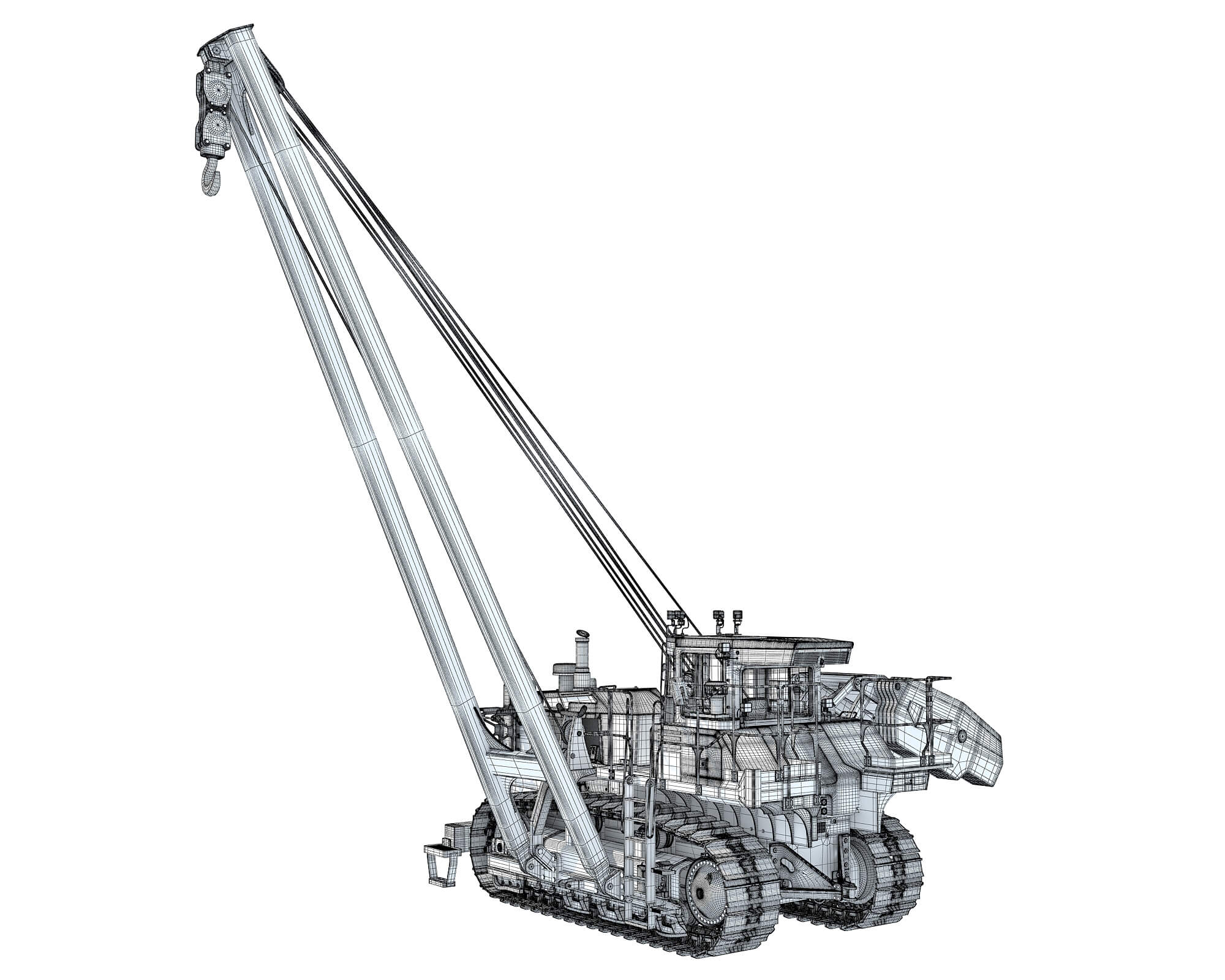 Track Dozer Pipelayer - 3D Model by 3D Horse