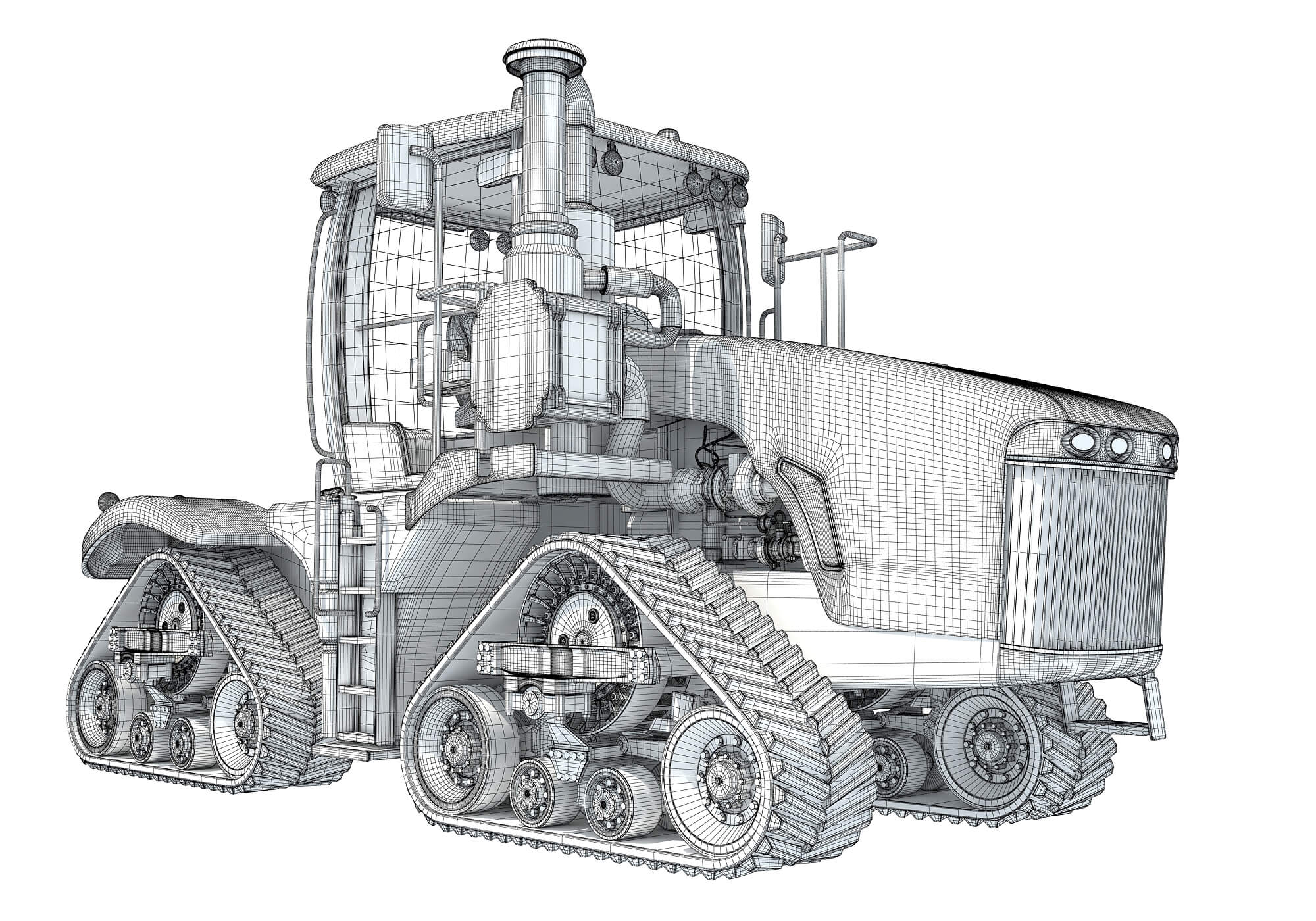 Track Tractor - 3D Model by 3D Horse