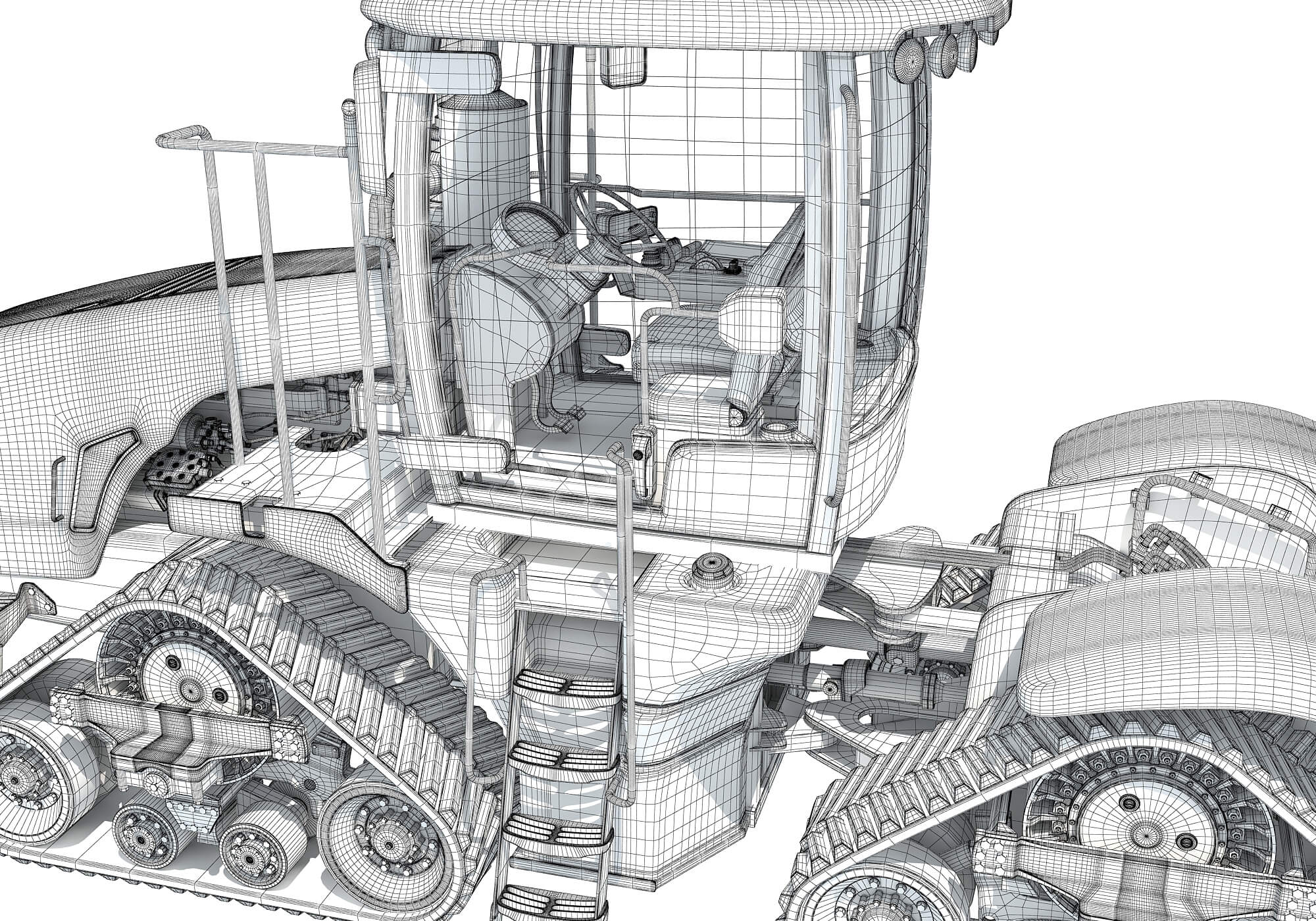 Track Tractor - 3D Model by 3D Horse