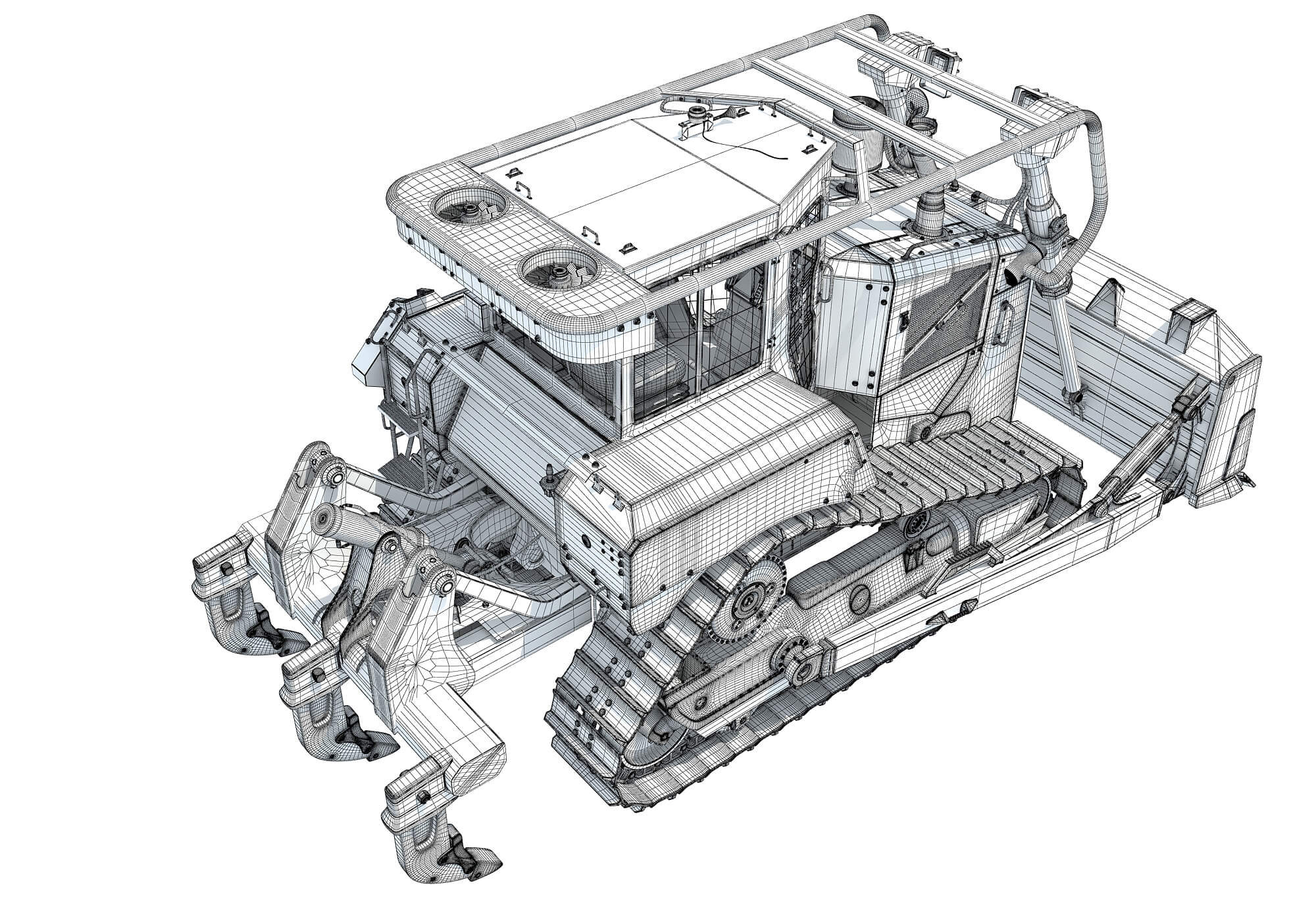 Tracked Dozer - 3D Model by 3D Horse