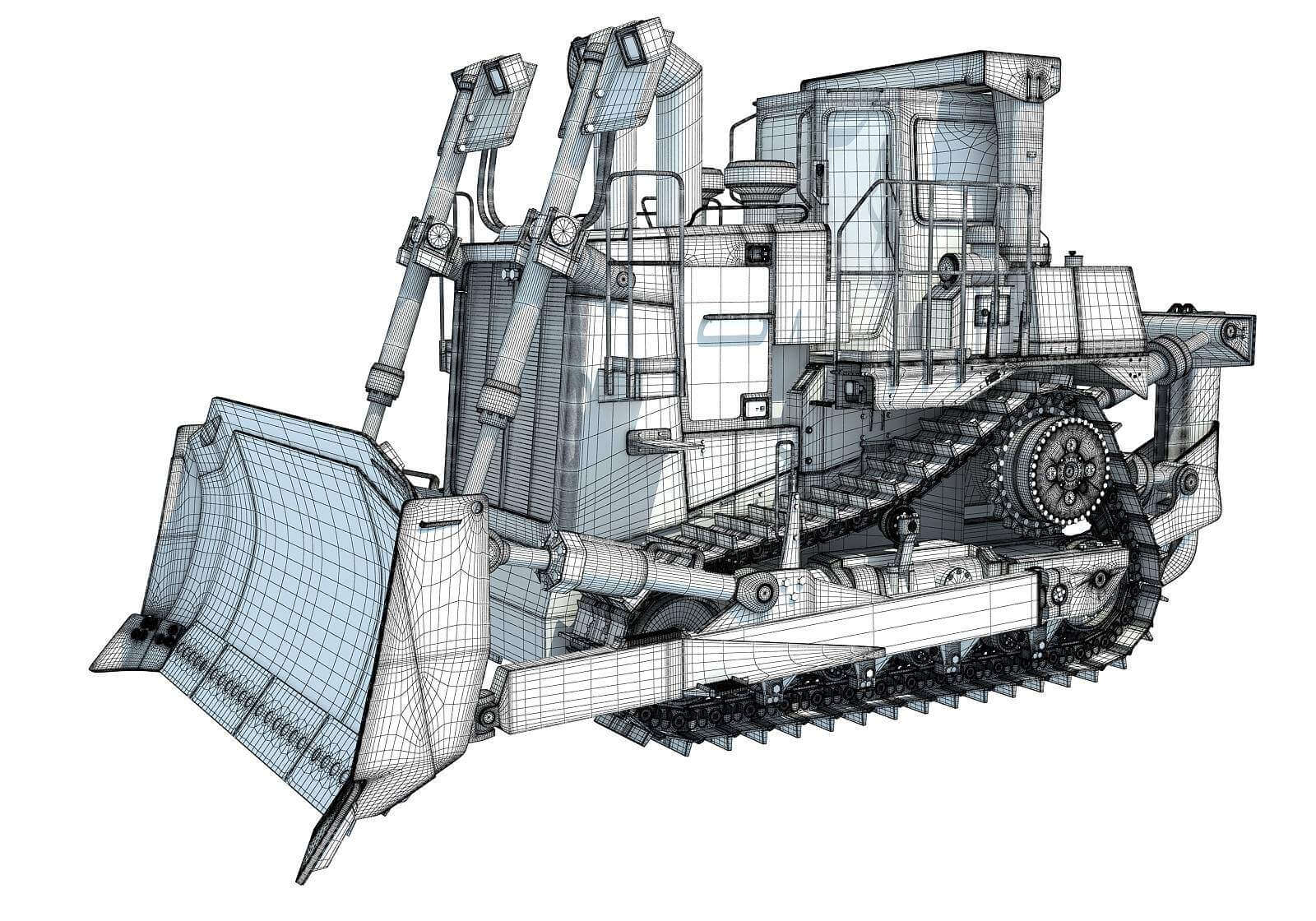 Tracked Dozer - 3D Model by 3D Horse