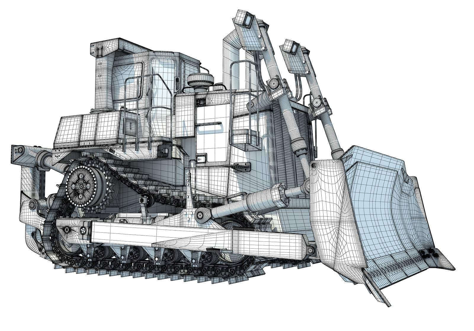 Tracked Dozer - 3D Model by 3D Horse