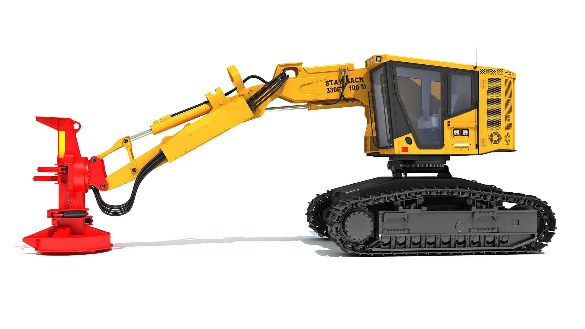 Tracked Feller Buncher Forestry Harvester - 3D Model by 3D Horse