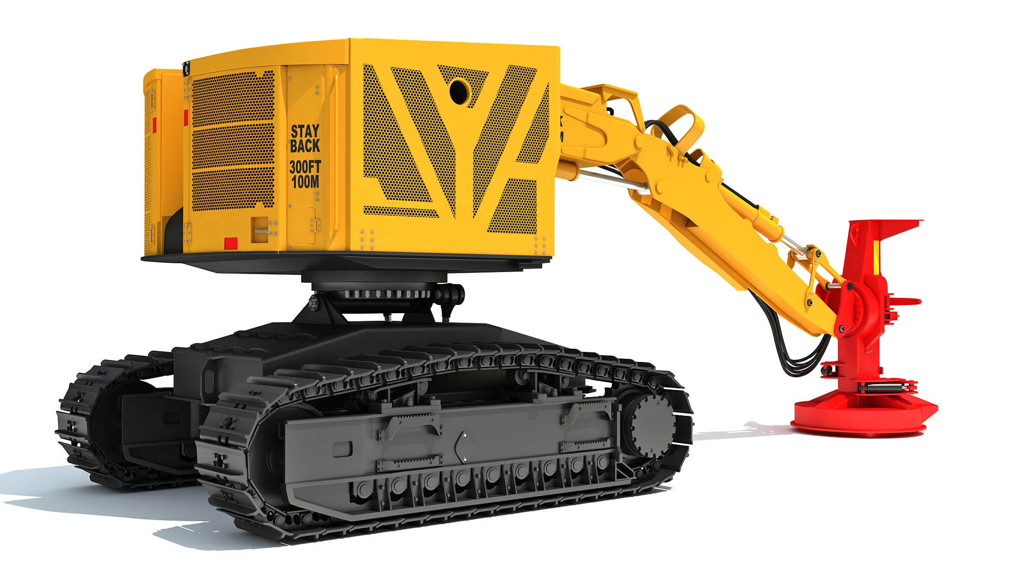 Tracked Feller Buncher Forestry Harvester - 3D Model by 3D Horse