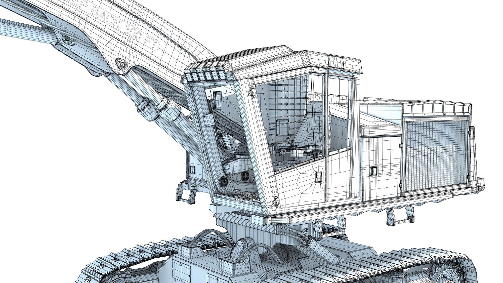 Tracked Forestry Harvester - 3D Model by 3D Horse