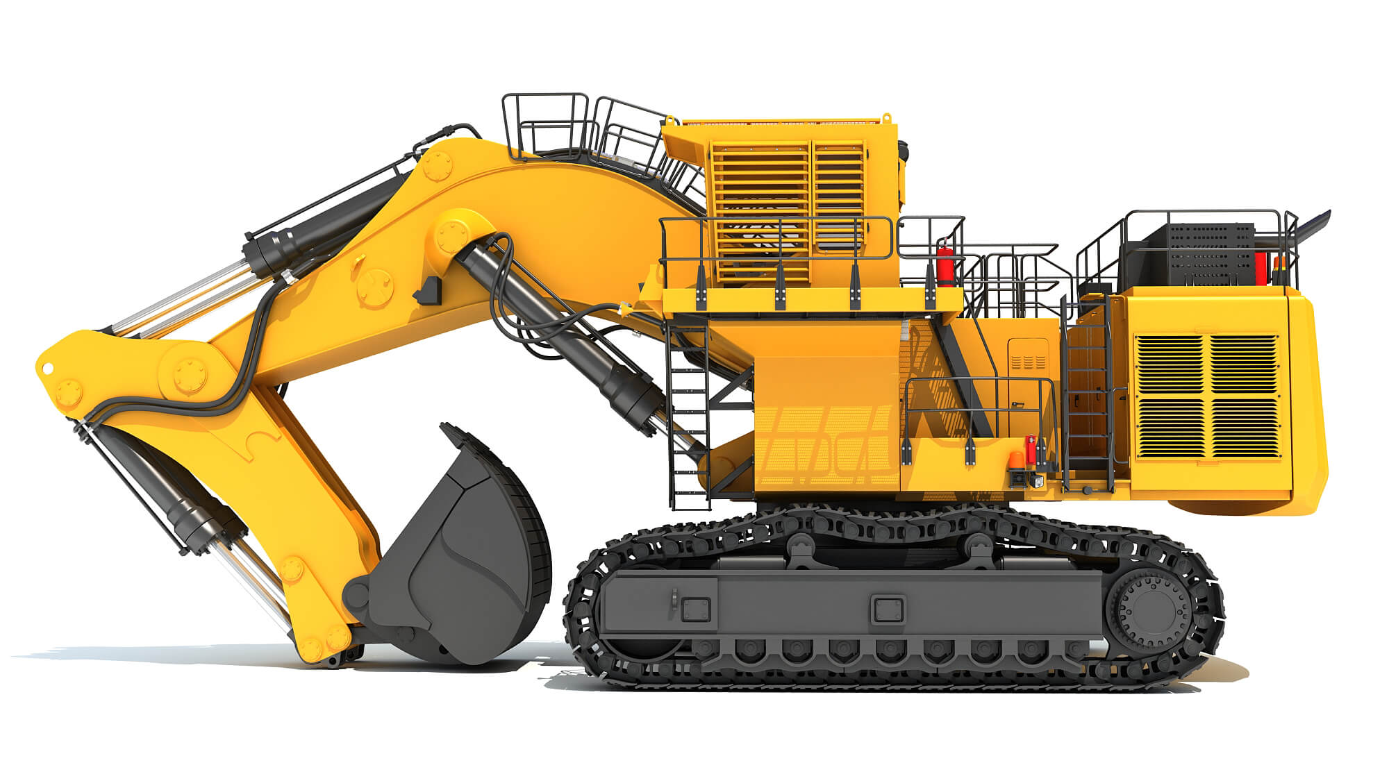 Tracked Mining Excavator - 3D Model by 3D Horse