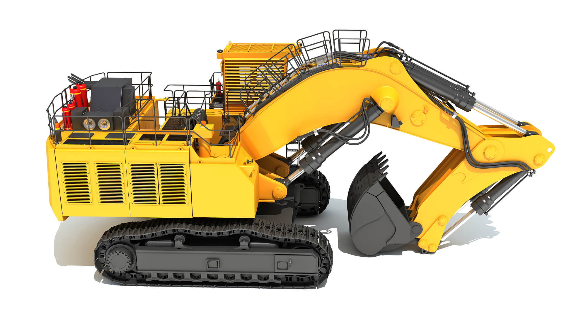 Tracked Mining Excavator - 3D Model by 3D Horse