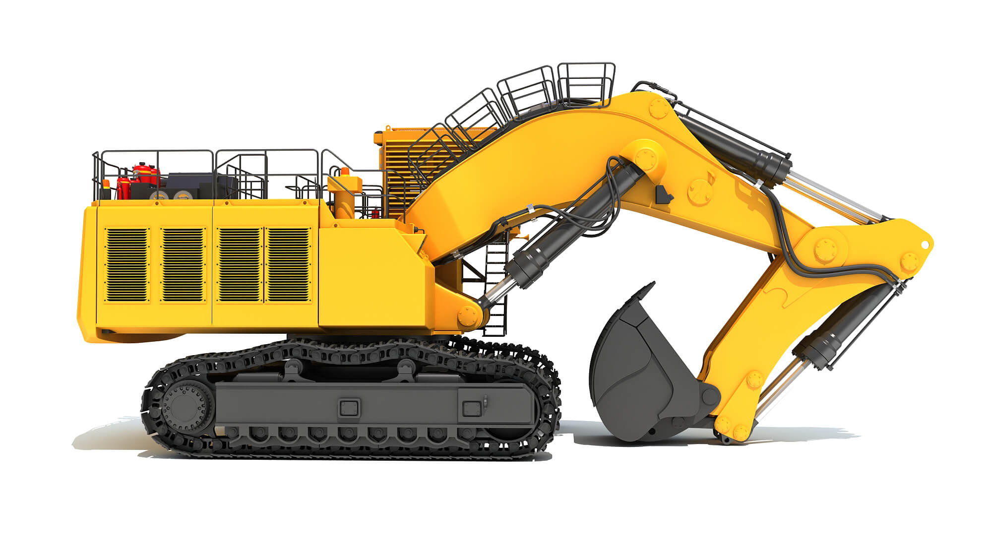 Tracked Mining Excavator - 3D Model by 3D Horse