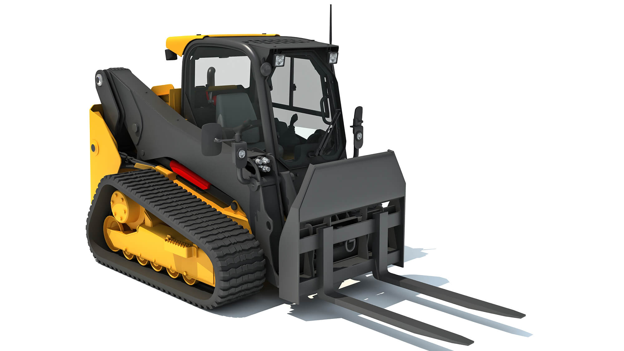 Tracked Skid Steer Loader Pallet Fork - 3D Model by 3D Horse