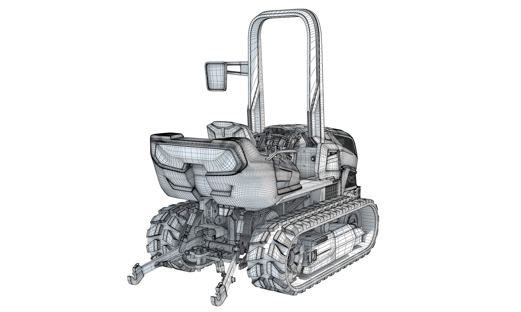 Tracked Tractor - 3D Model by 3D Horse