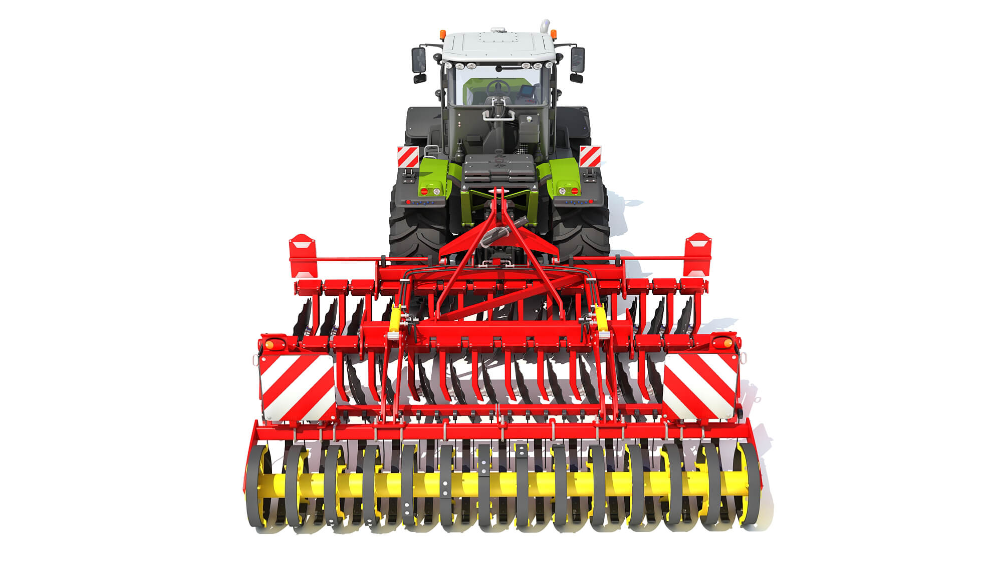 Tractor with Disc Harrow - 3D Model by 3D Horse
