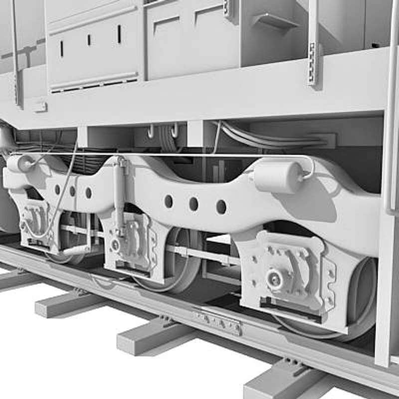 Train Locomotive UT V1 - 3D Model by 3D Horse