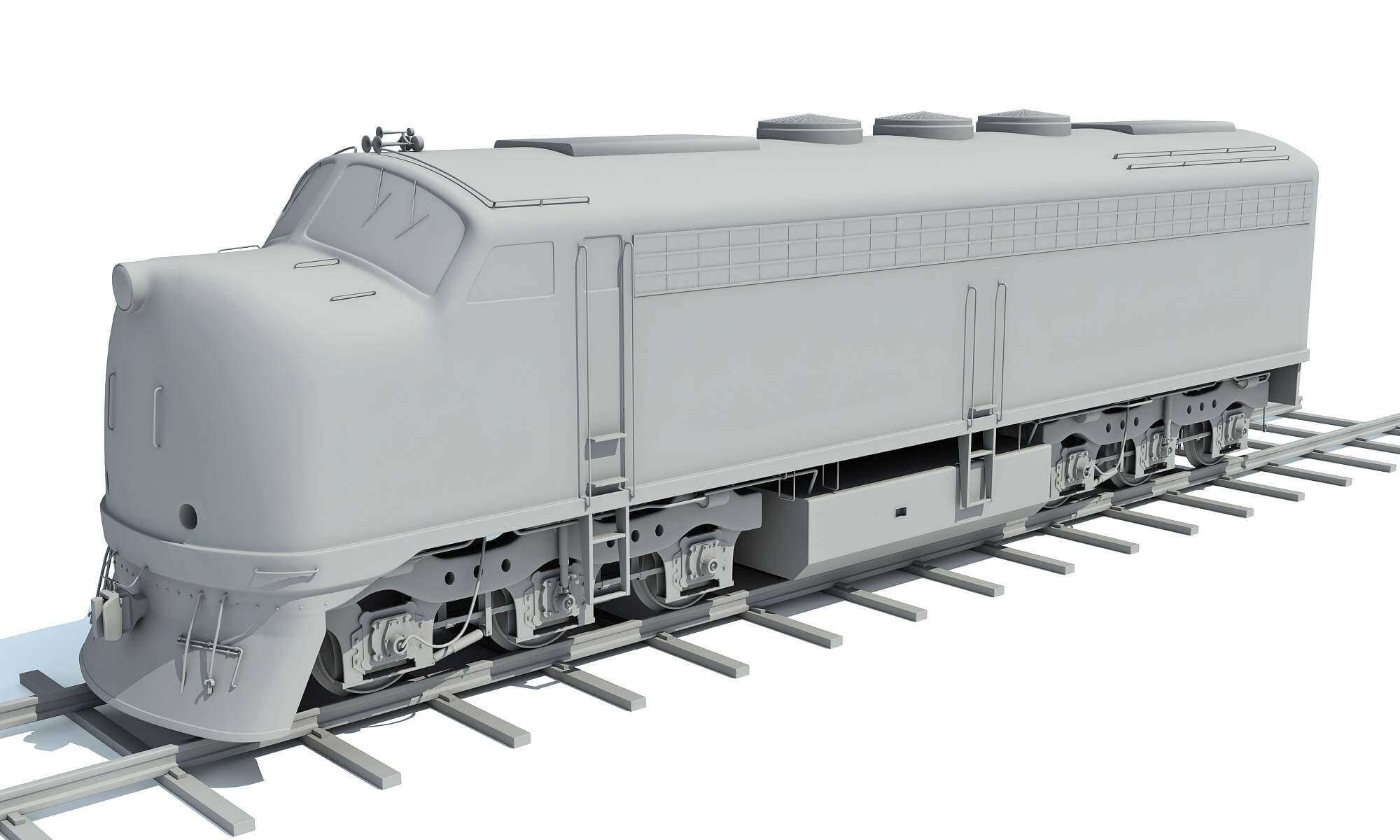 Train Locomotive - 3D Model by 3D Horse