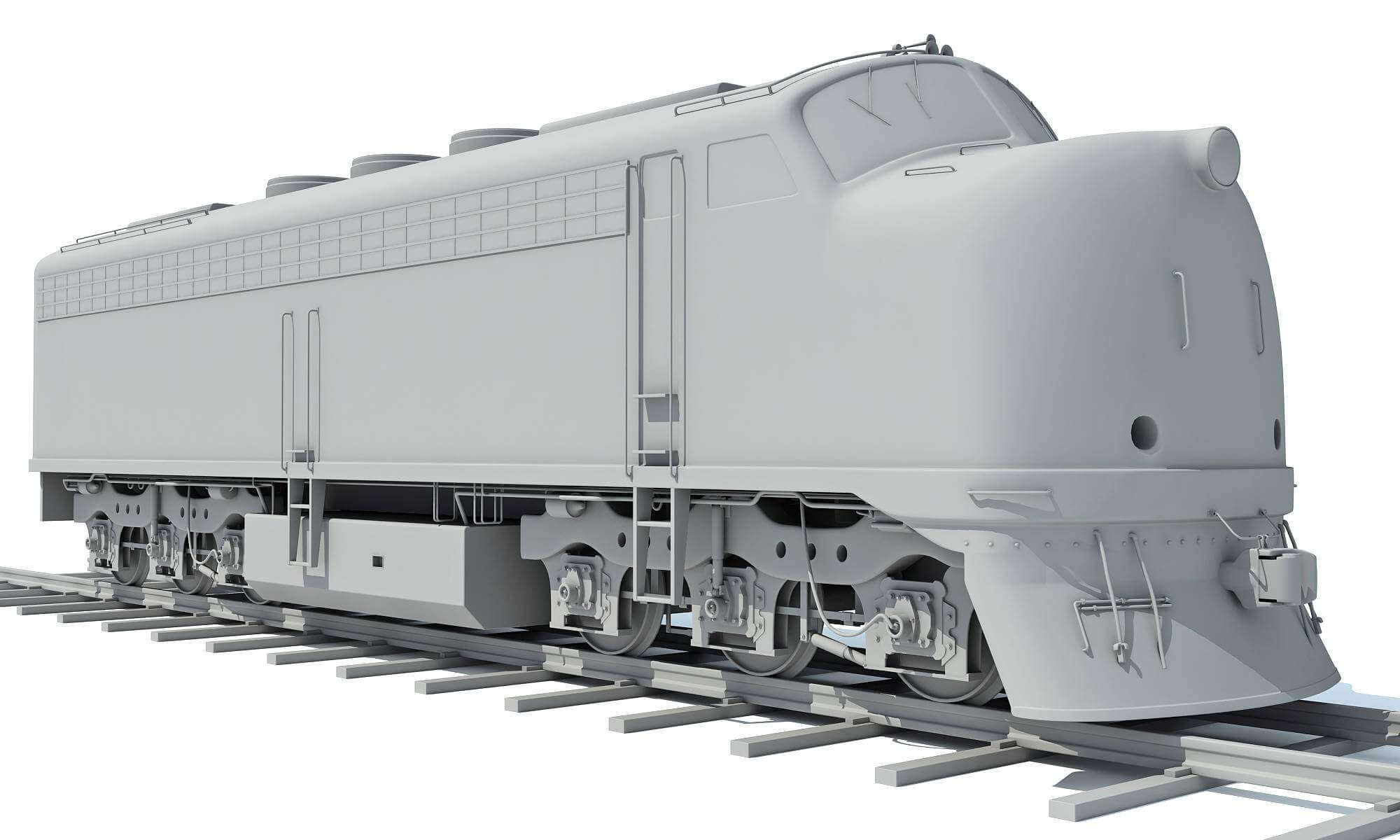 Train Locomotive - 3D Model by 3D Horse
