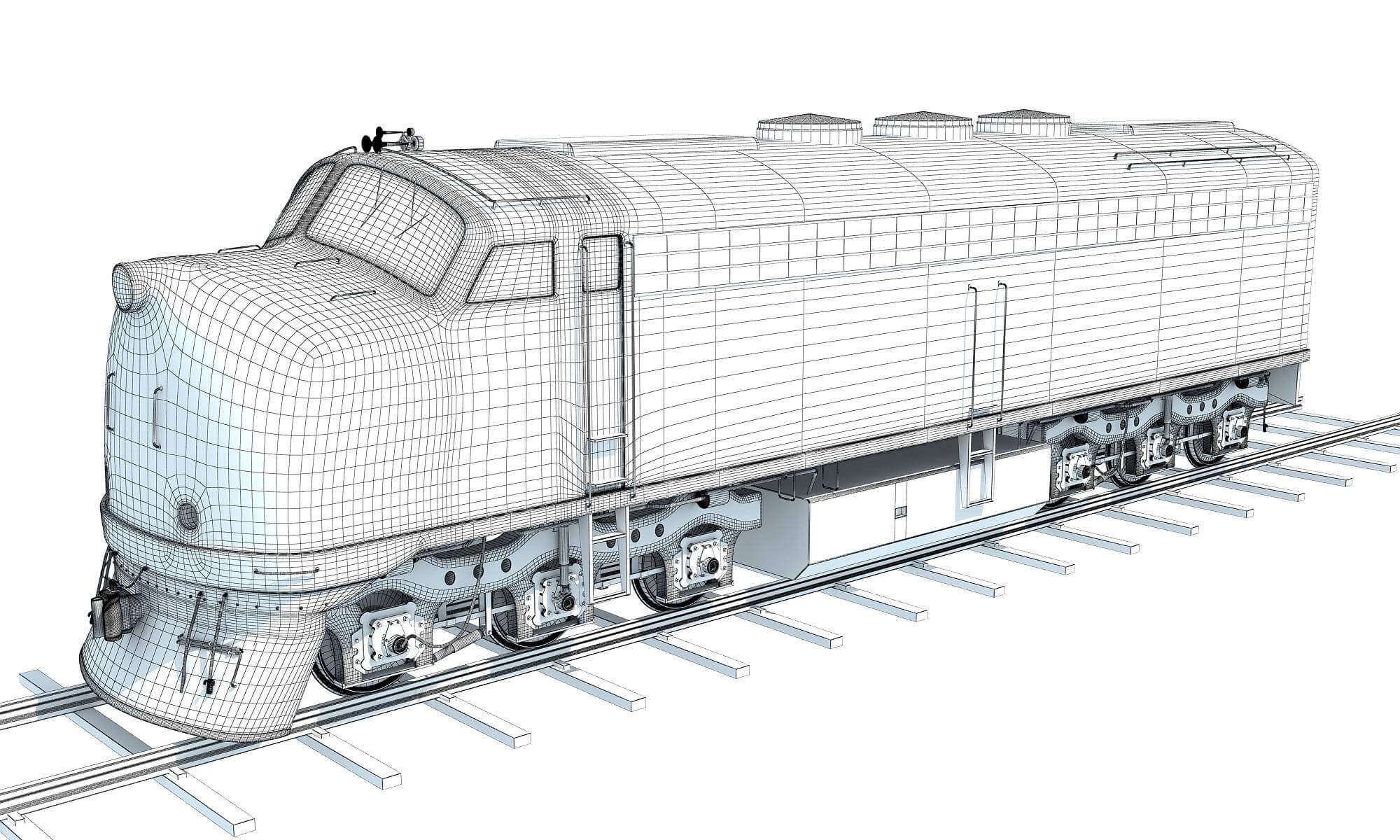 Train Locomotive - 3D Model by 3D Horse
