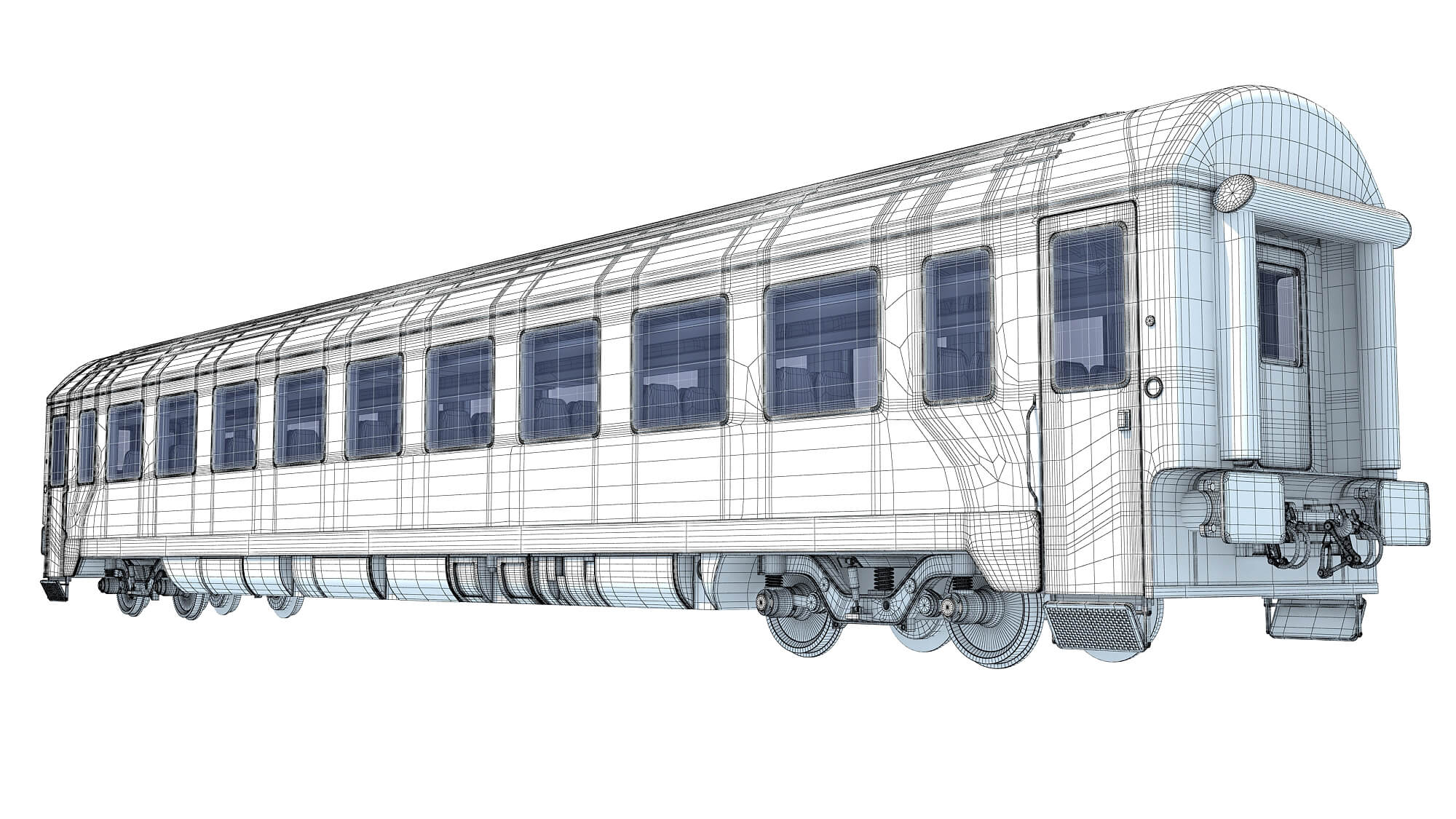 Train Passenger Car 11 - 3D Model by 3D Horse