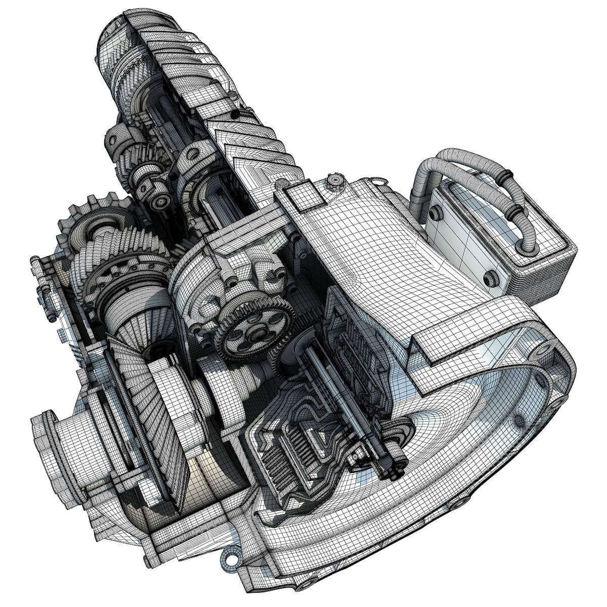 Transmission Cutaway - 3D Model by 3D Horse