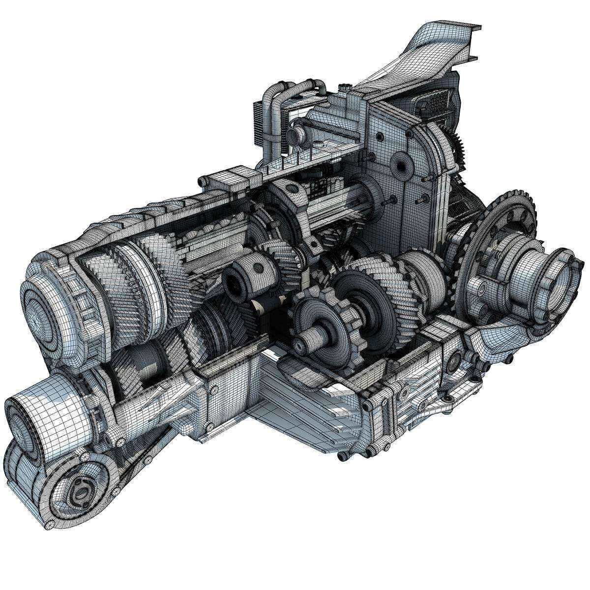 Transmission Cutaway - 3D Model by 3D Horse