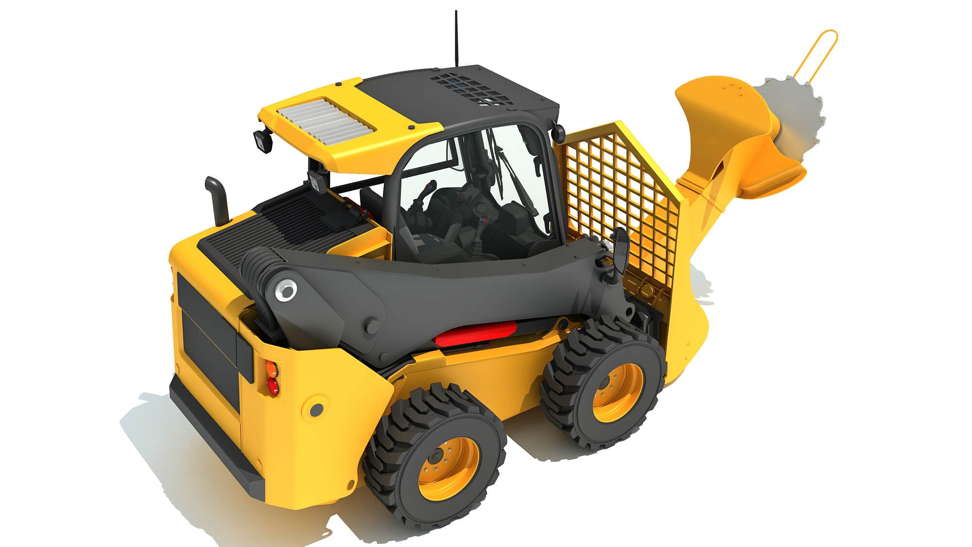 Tree Cutter Skid Steer Loader - 3D Model by 3D Horse
