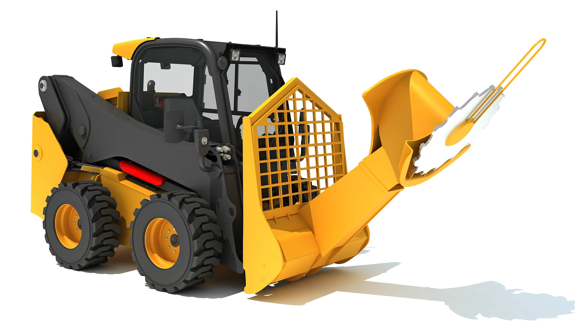 Tree Cutter Skid Steer Loader - 3D Model by 3D Horse