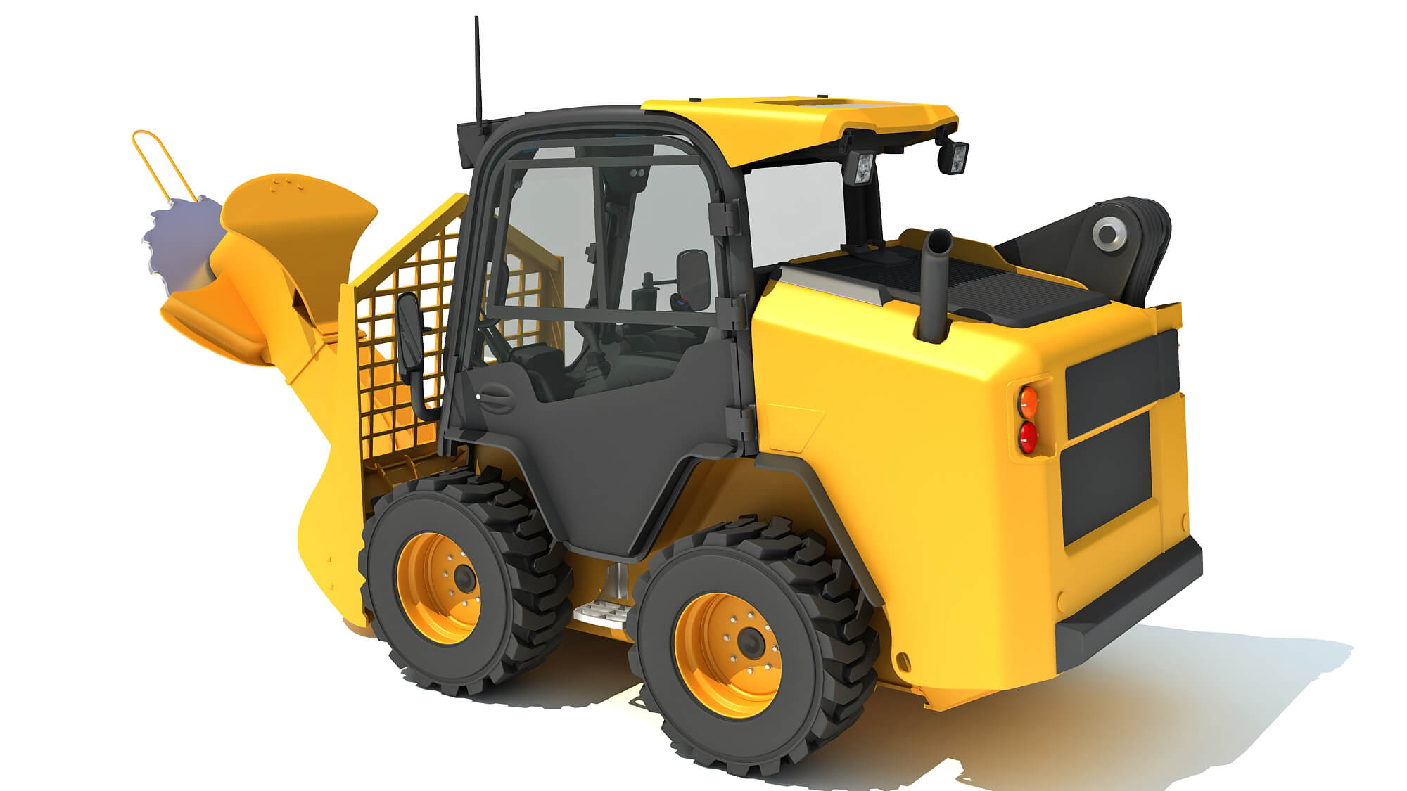 Tree Cutter Skid Steer Loader - 3D Model by 3D Horse