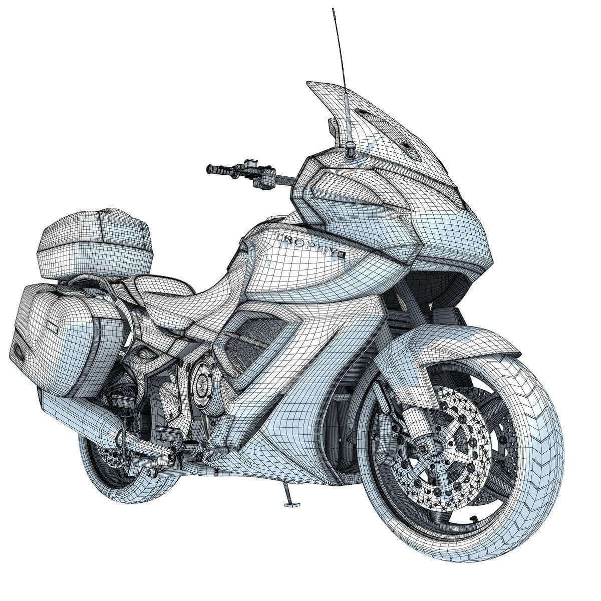 Triumph Trophy Motorcycle - 3D Model by 3D Horse