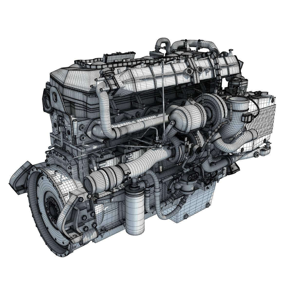 Truck Engine - 3D Model by 3D Horse