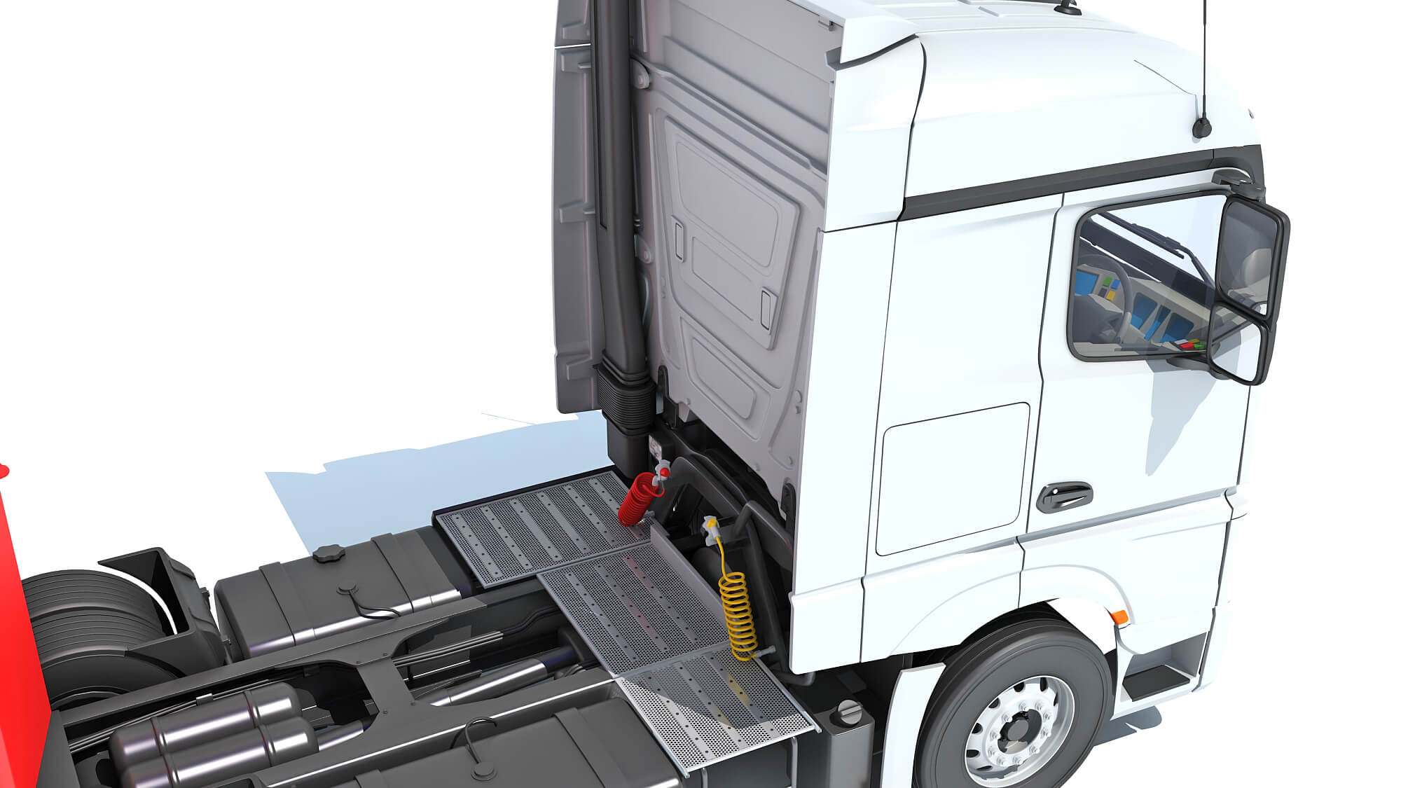 Truck with Animal Transporter Trailer - 3D Model by 3D Horse