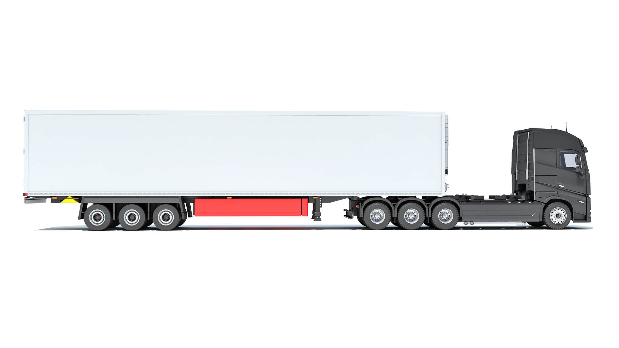 Truck with Reefer Refrigerator Trailer - 3D Model by 3D Horse