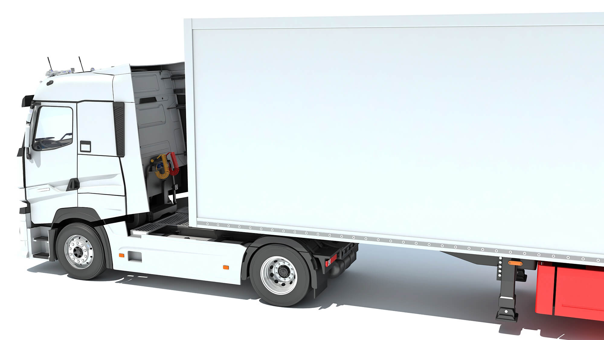 Truck with Reefer Refrigerator Trailer - 3D Model by 3D Horse